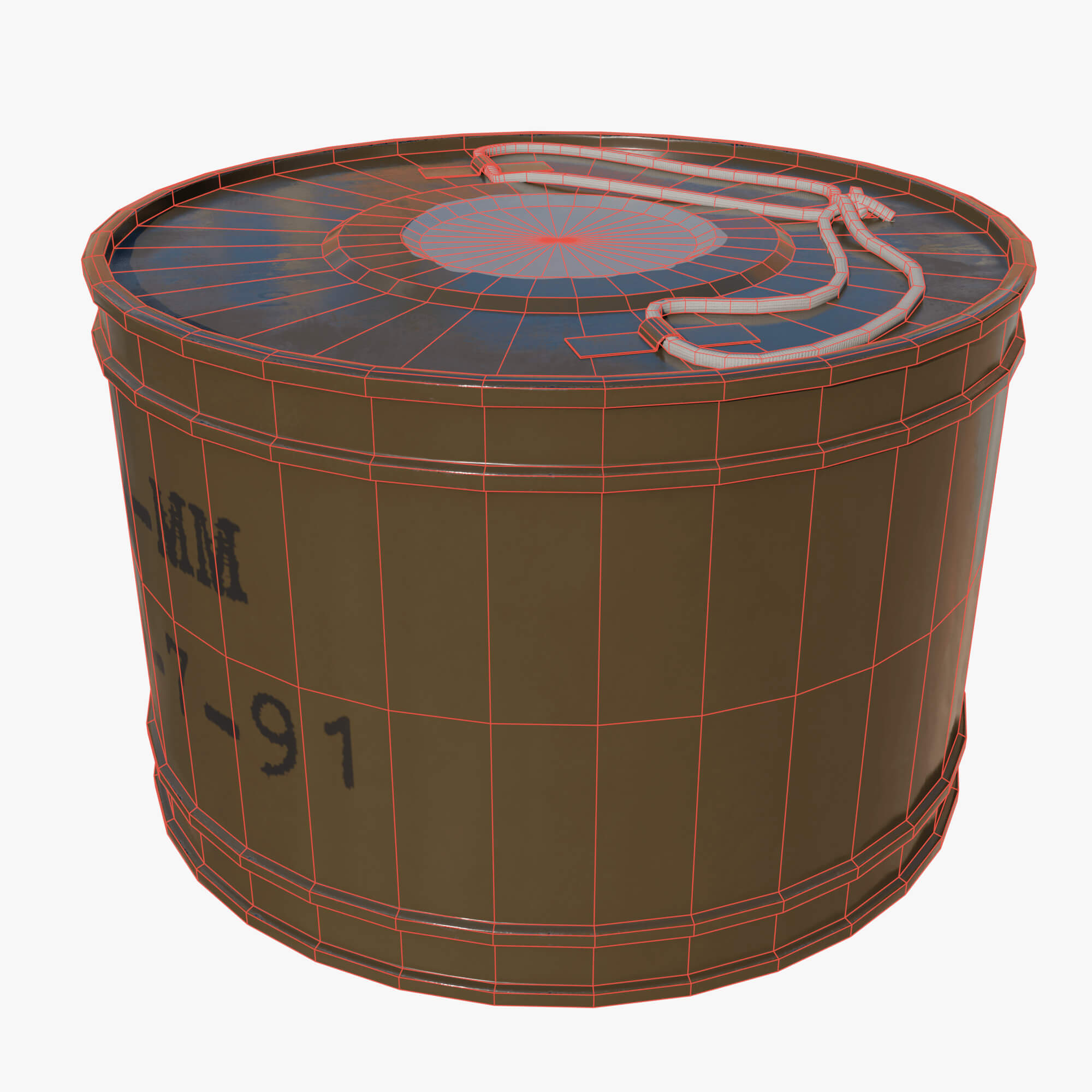 Smoke Bomb DM-11 3D Model by Simple3D