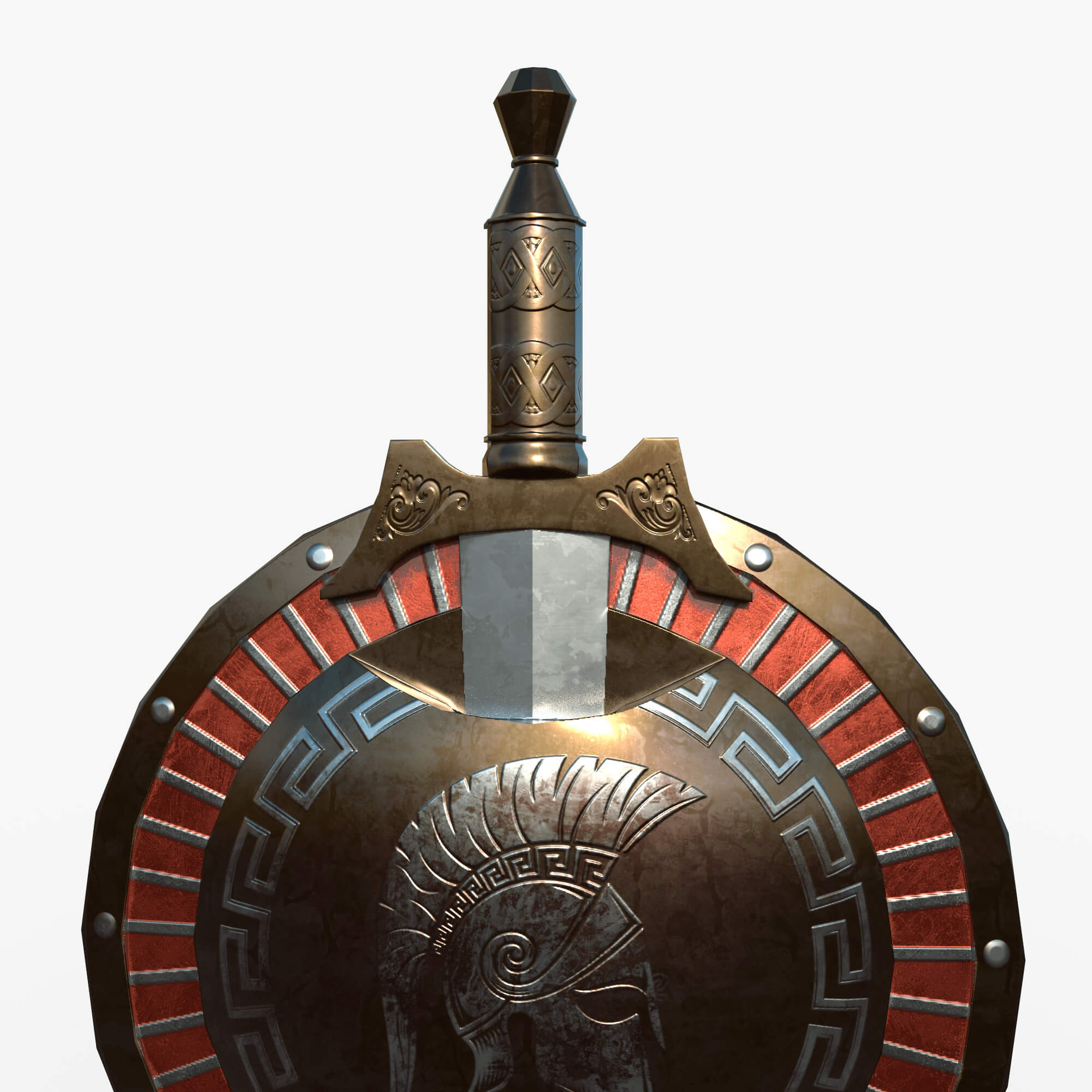 Spartan Medallion - 3D Model by Simple3D