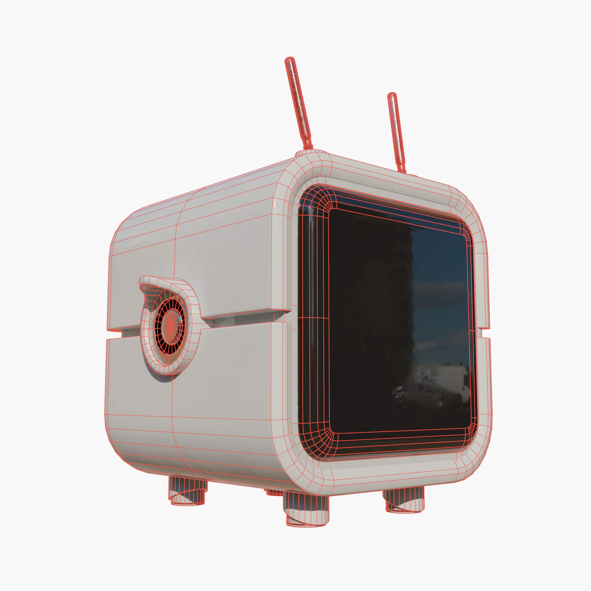 Square Robot - 3D Model by Simple3D