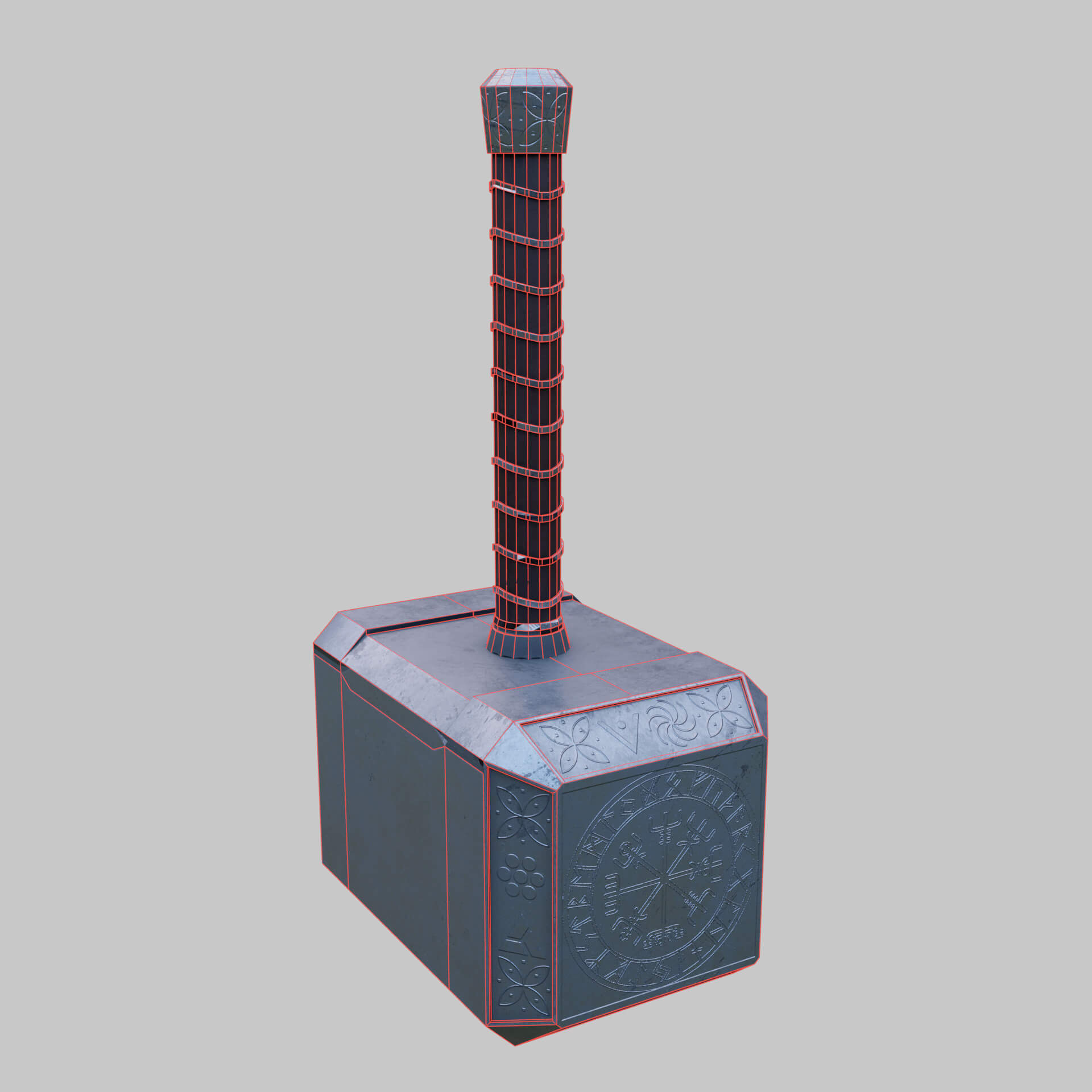 Thor's Hammer - 3D Model by Simple3D