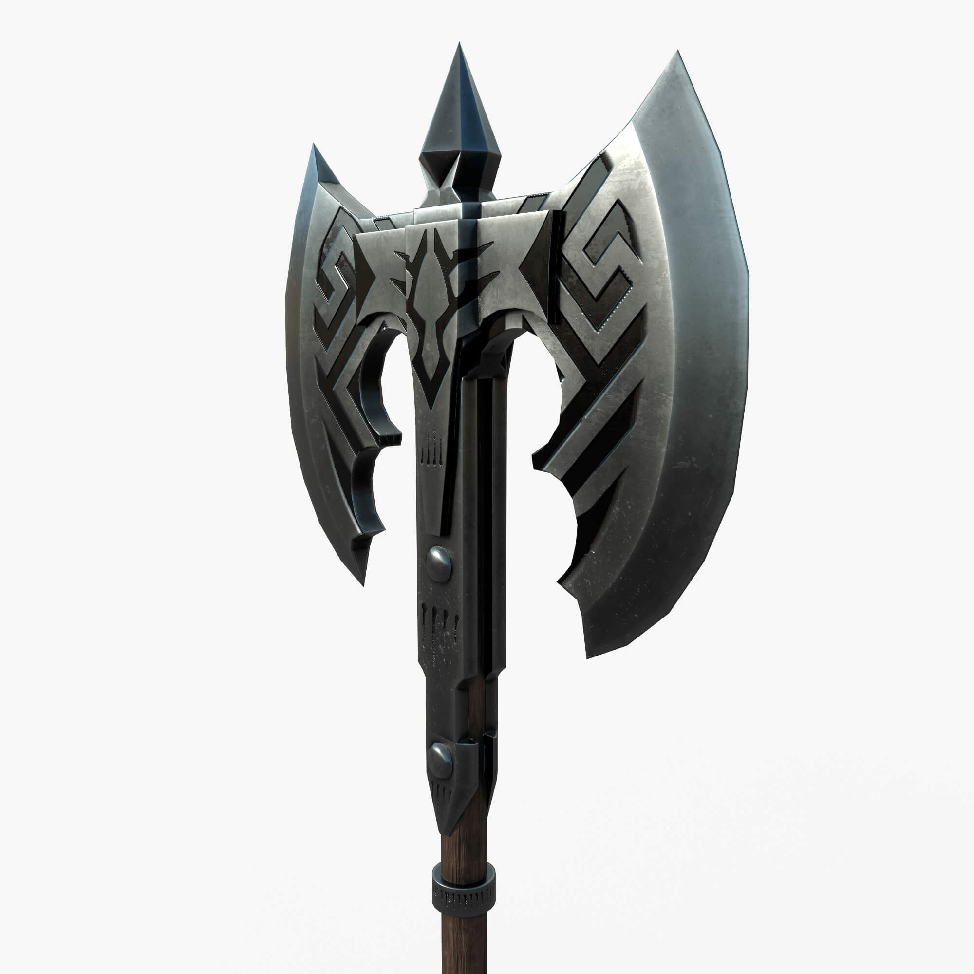 Two Handed Ax - 3D Model by Simple3D