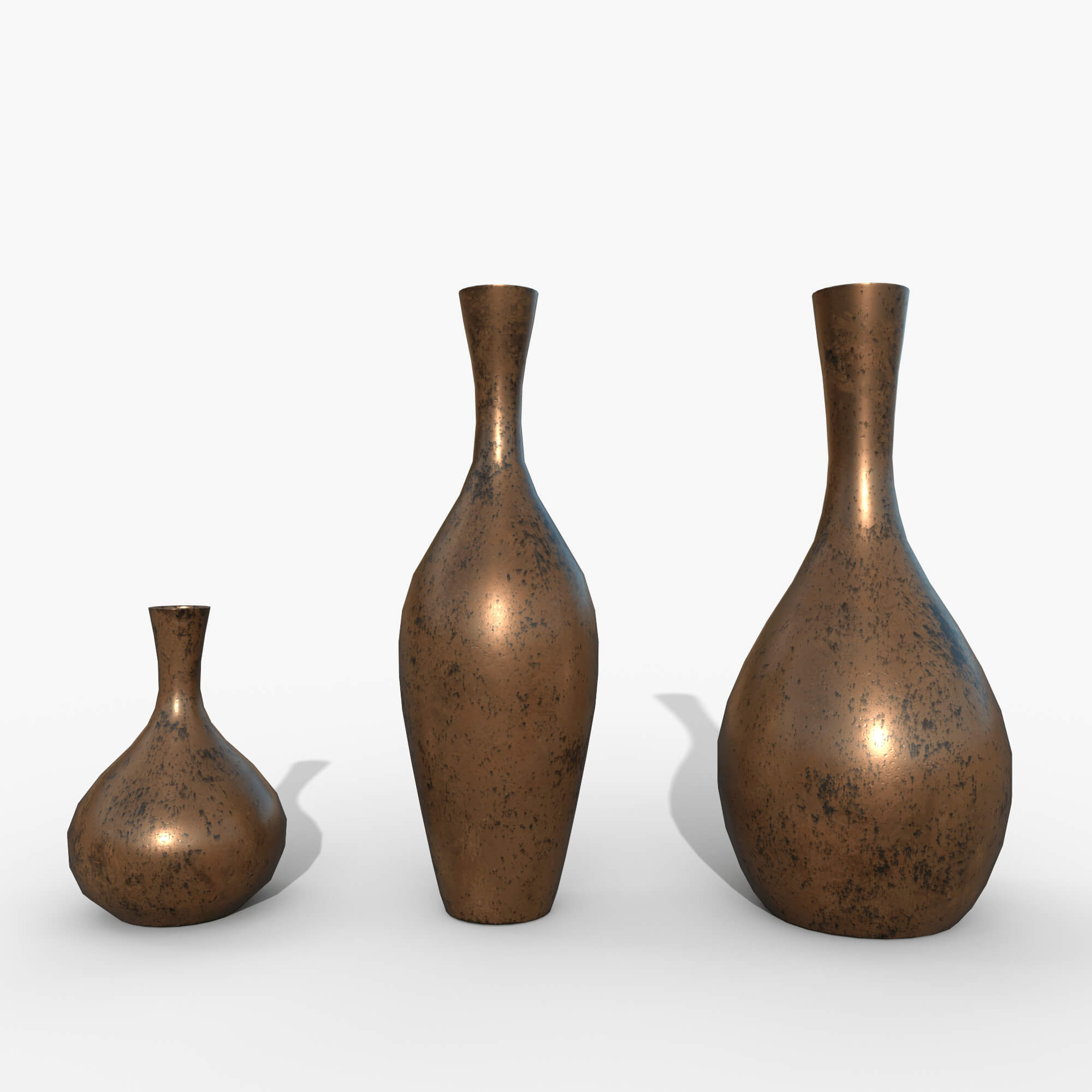 Vases Asset Bronze - 3D Model by Simple3D