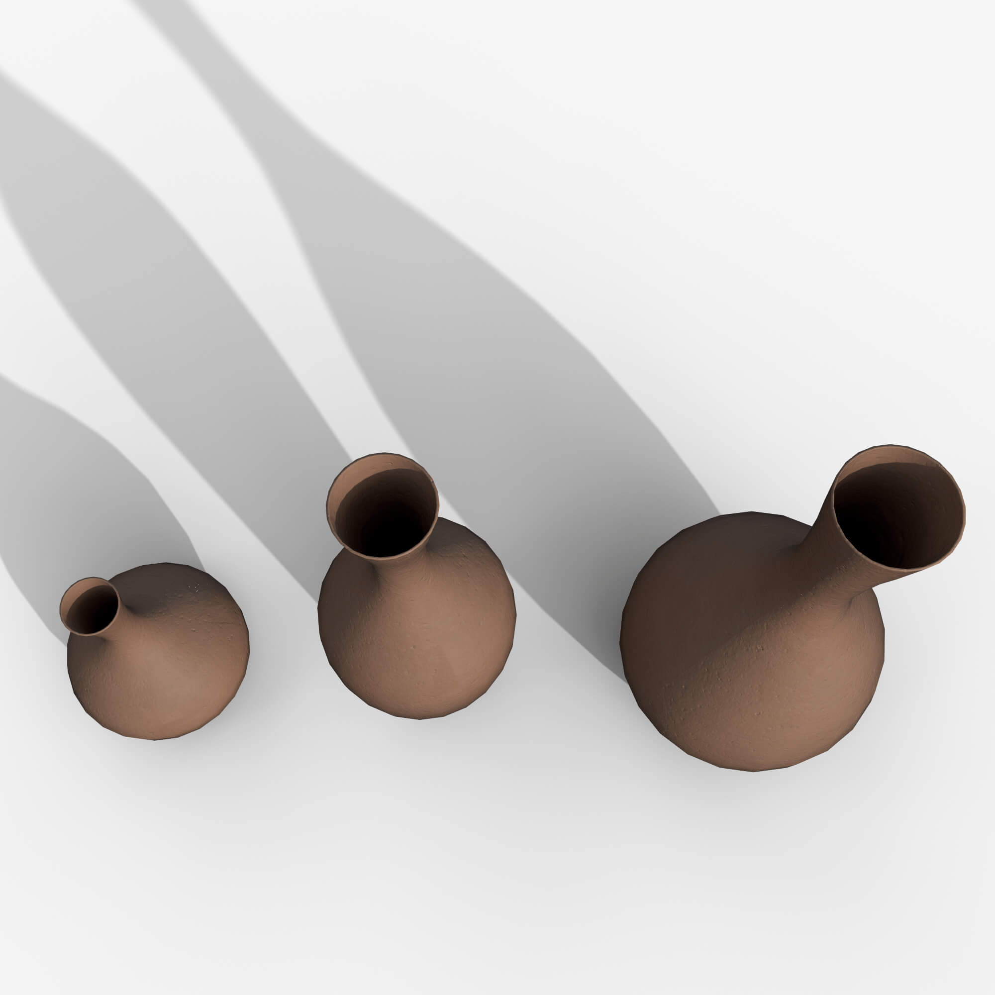 Vases Asset Clay - 3D Model by Simple3D