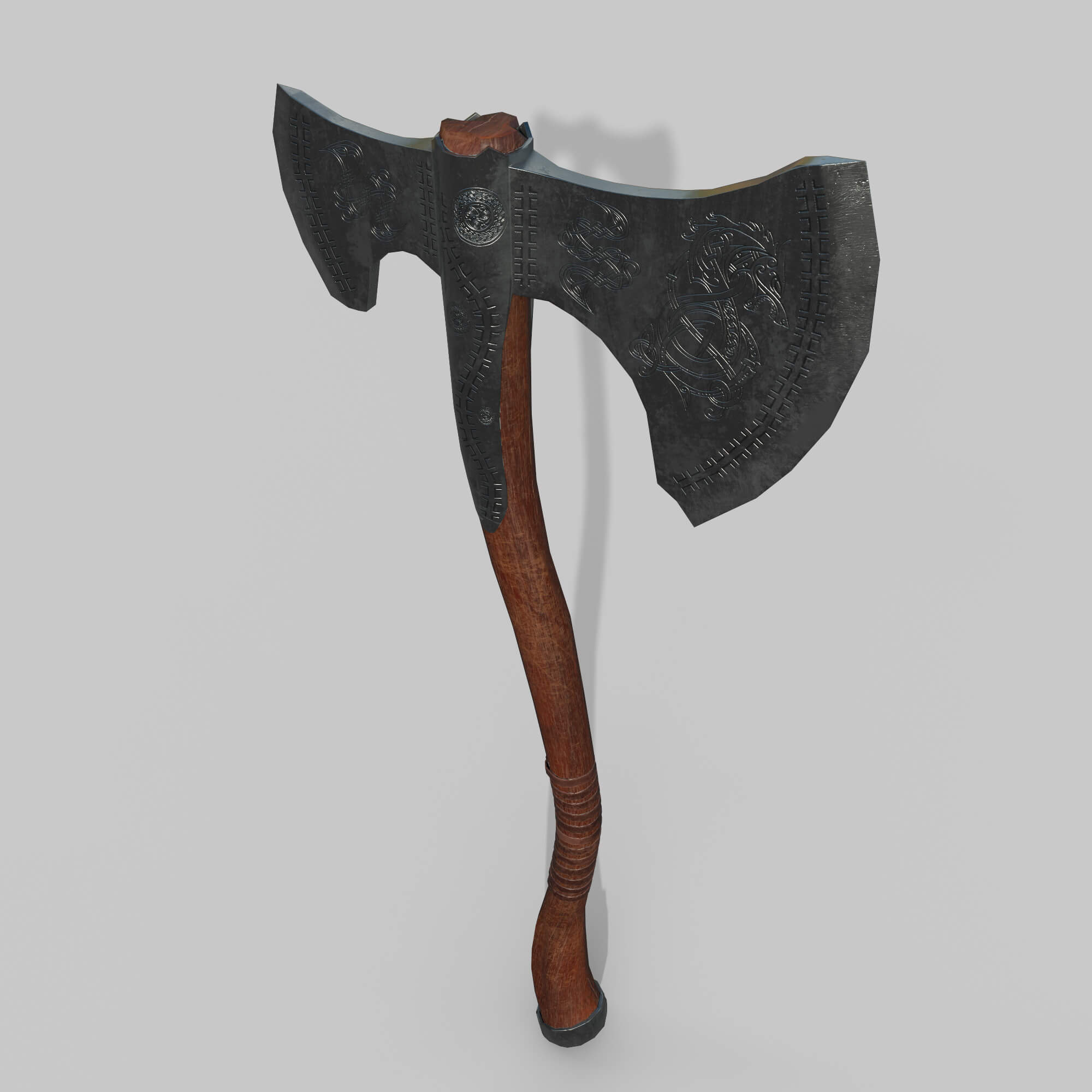 Viking Steel Ax - 3D Model by Simple3D