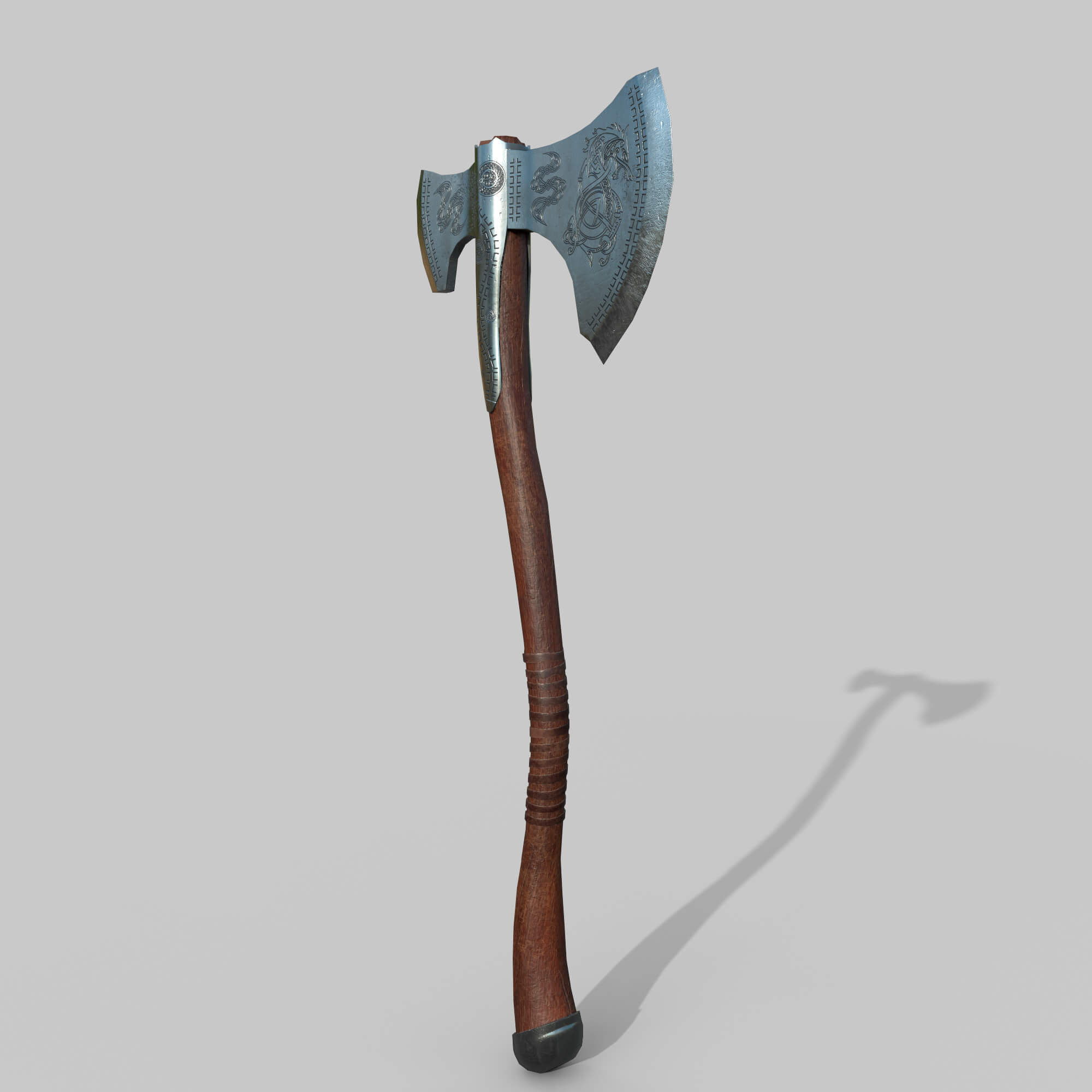 Viking Steel Ax - 3D Model by Simple3D