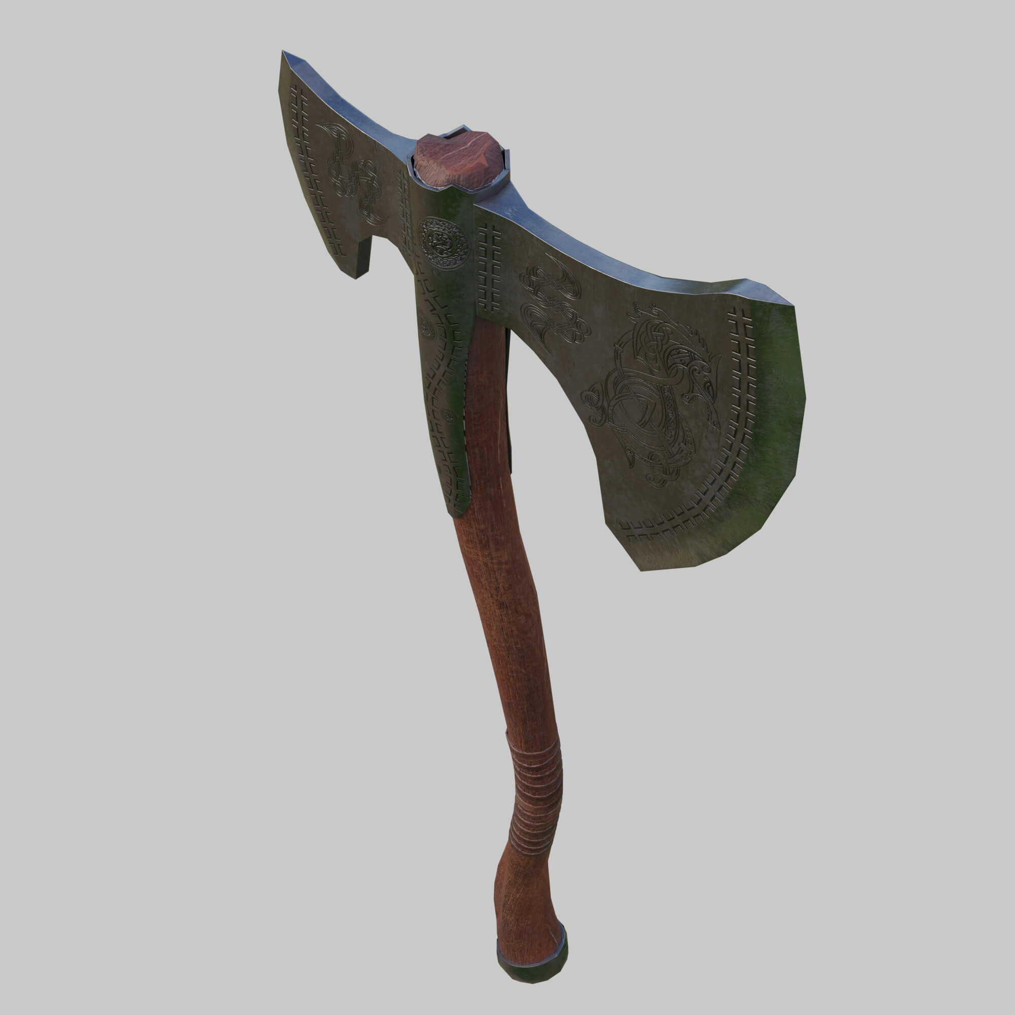 Viking Steel Ax - 3D Model by Simple3D