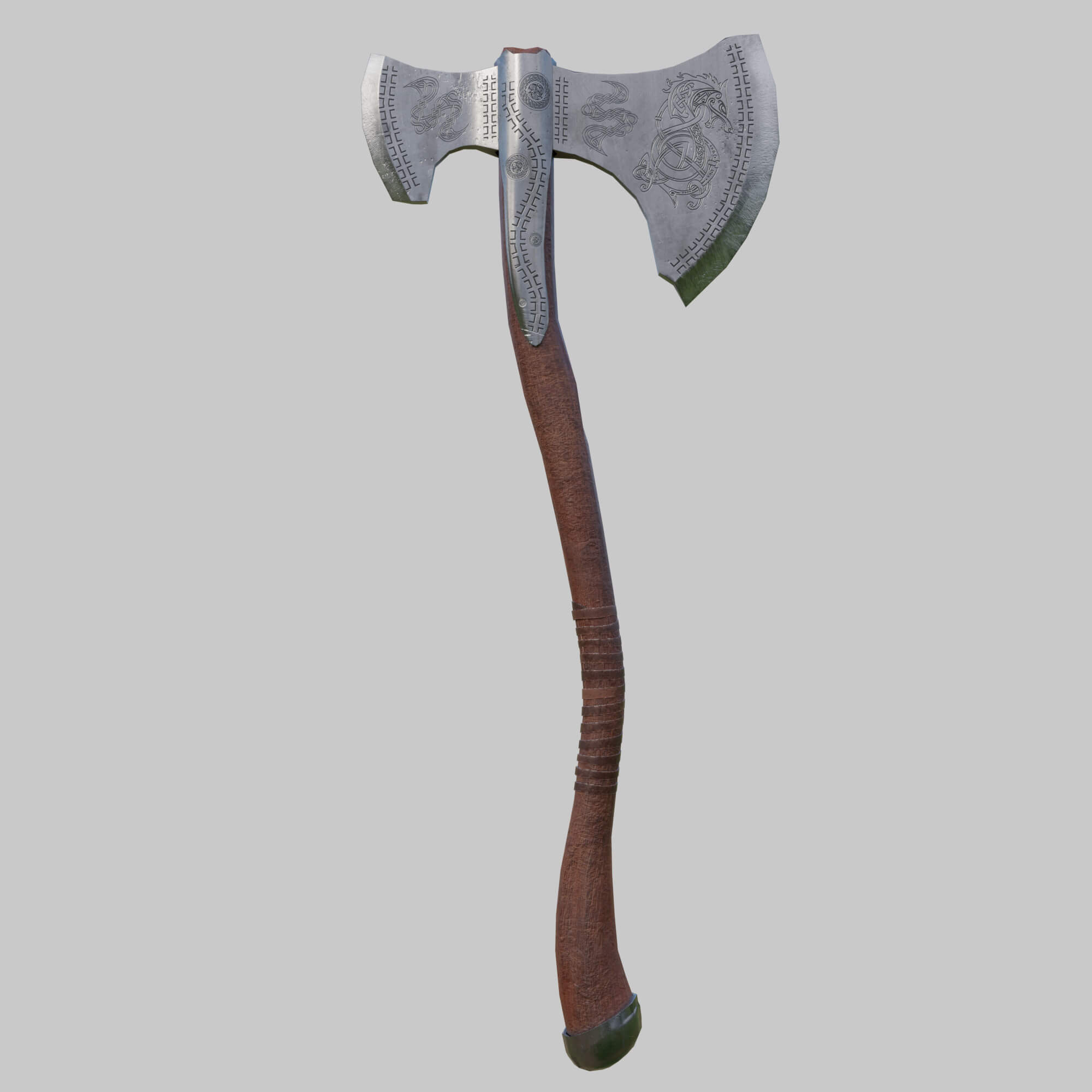 Viking Steel Ax - 3D Model by Simple3D