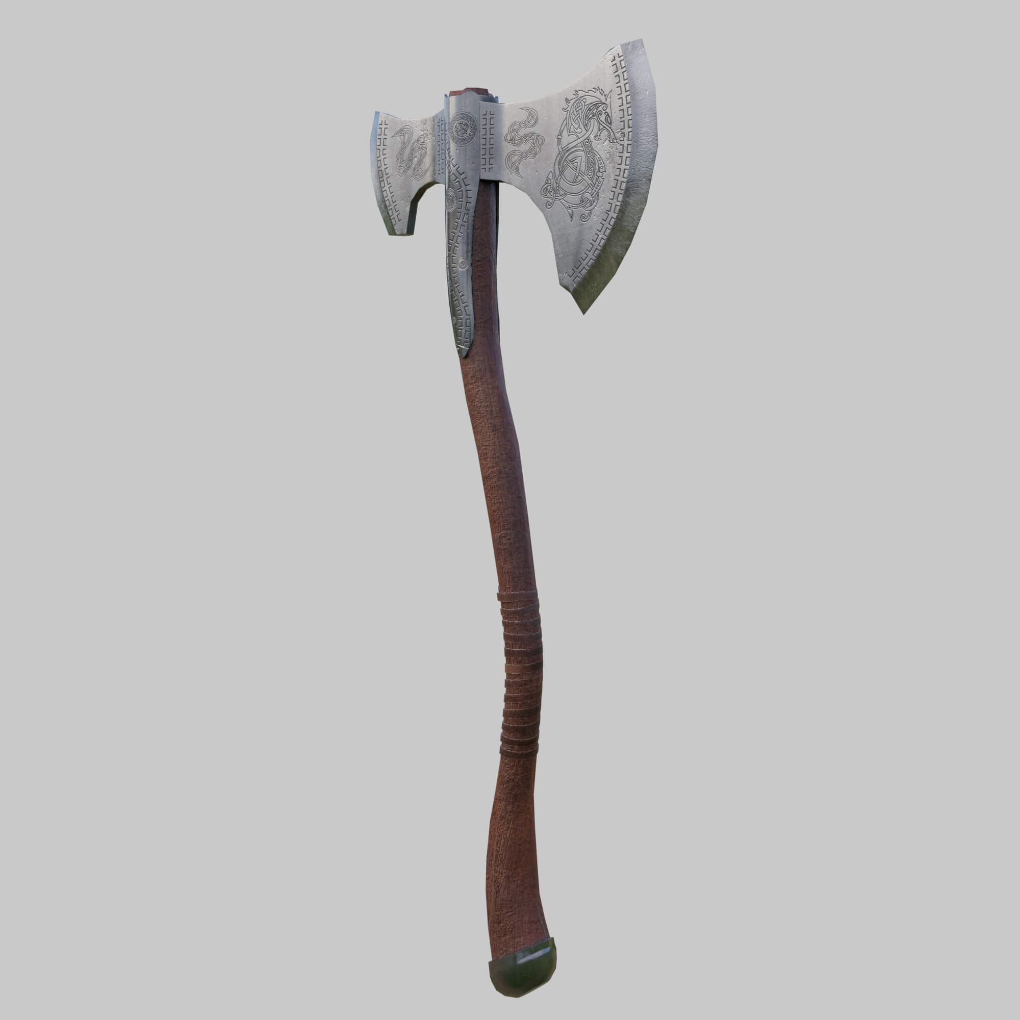 Viking Steel Ax - 3D Model by Simple3D