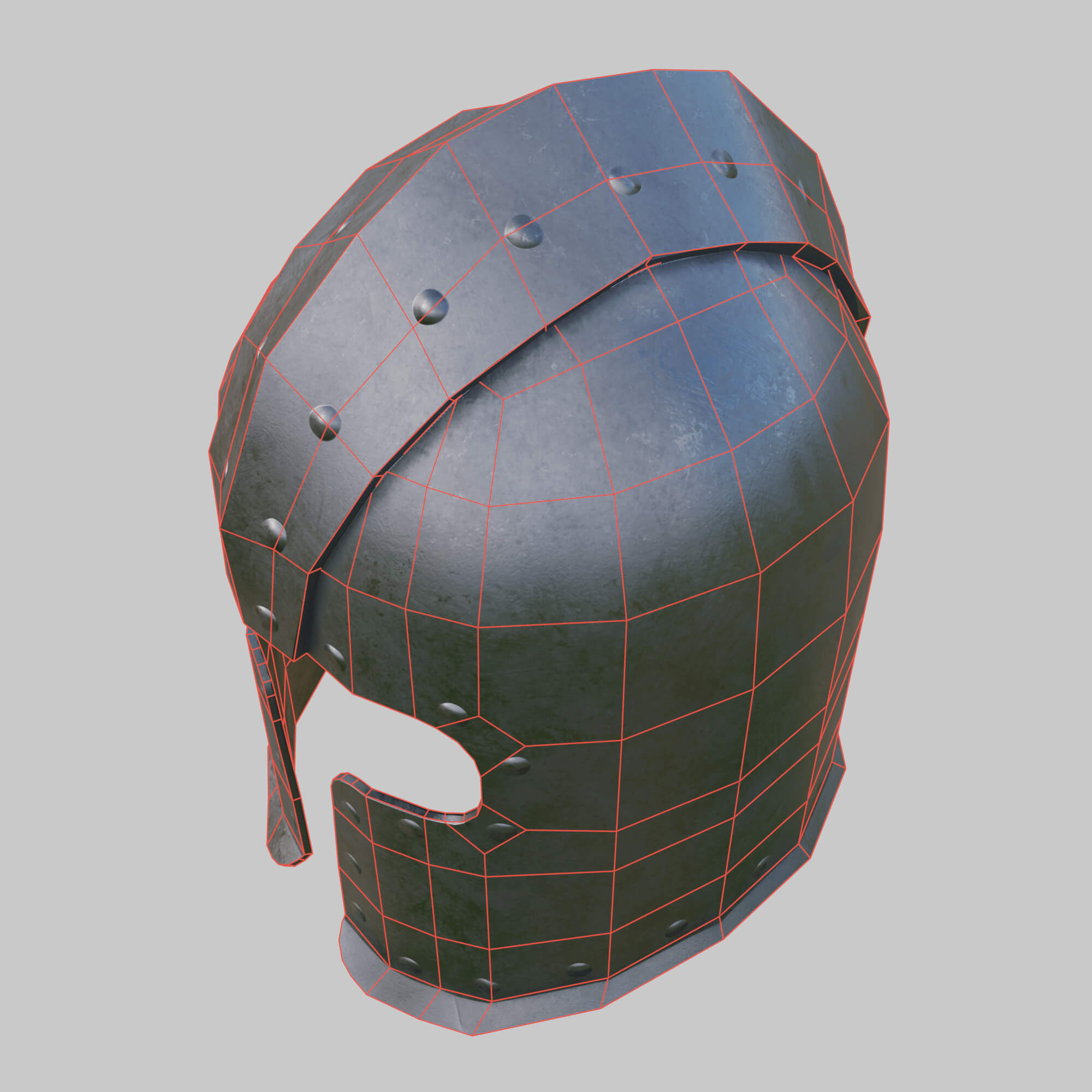 Warrior Helmet Version 2 - 3D Model by Simple3D