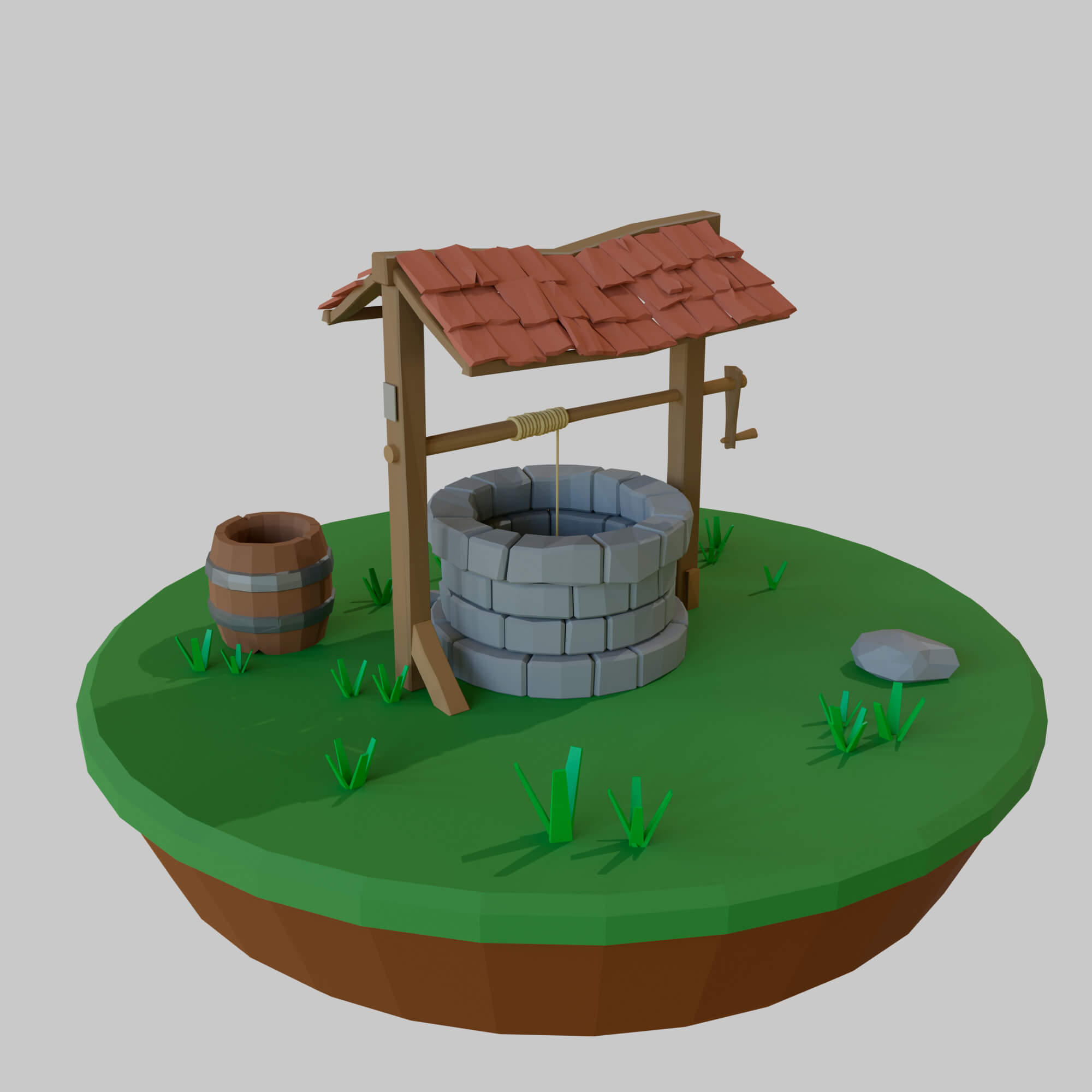 Well Scene - Free 3D Model by Simple3D