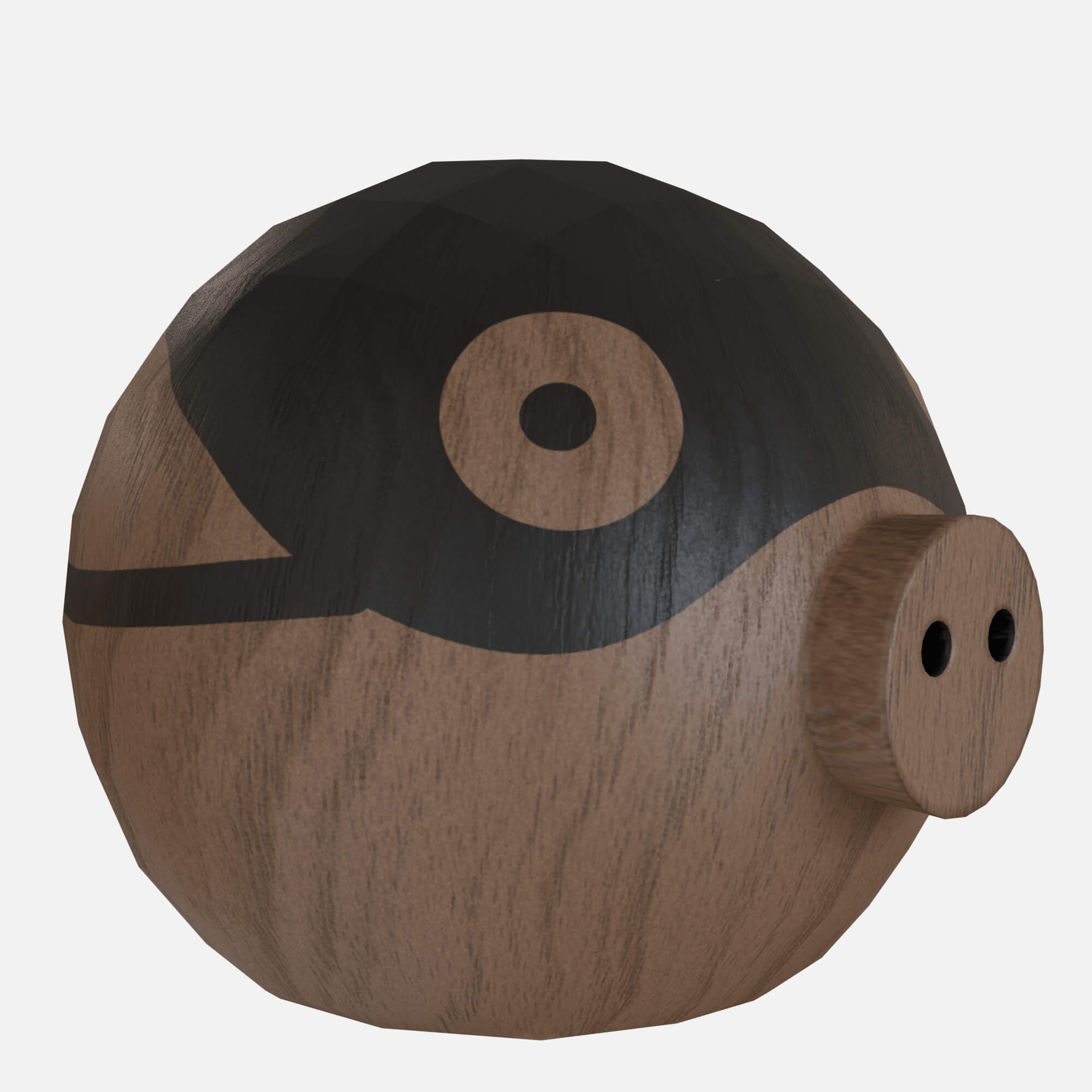 Wood Toy Pig - Free 3D Model by Simple3D