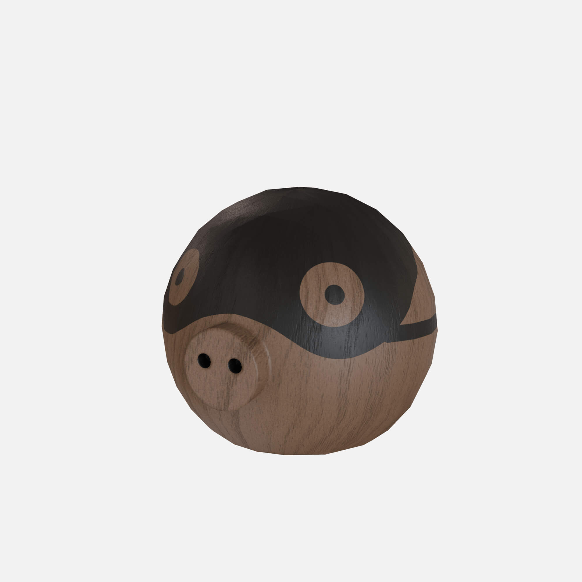 Wood Toy Pig - Free 3D Model by Simple3D