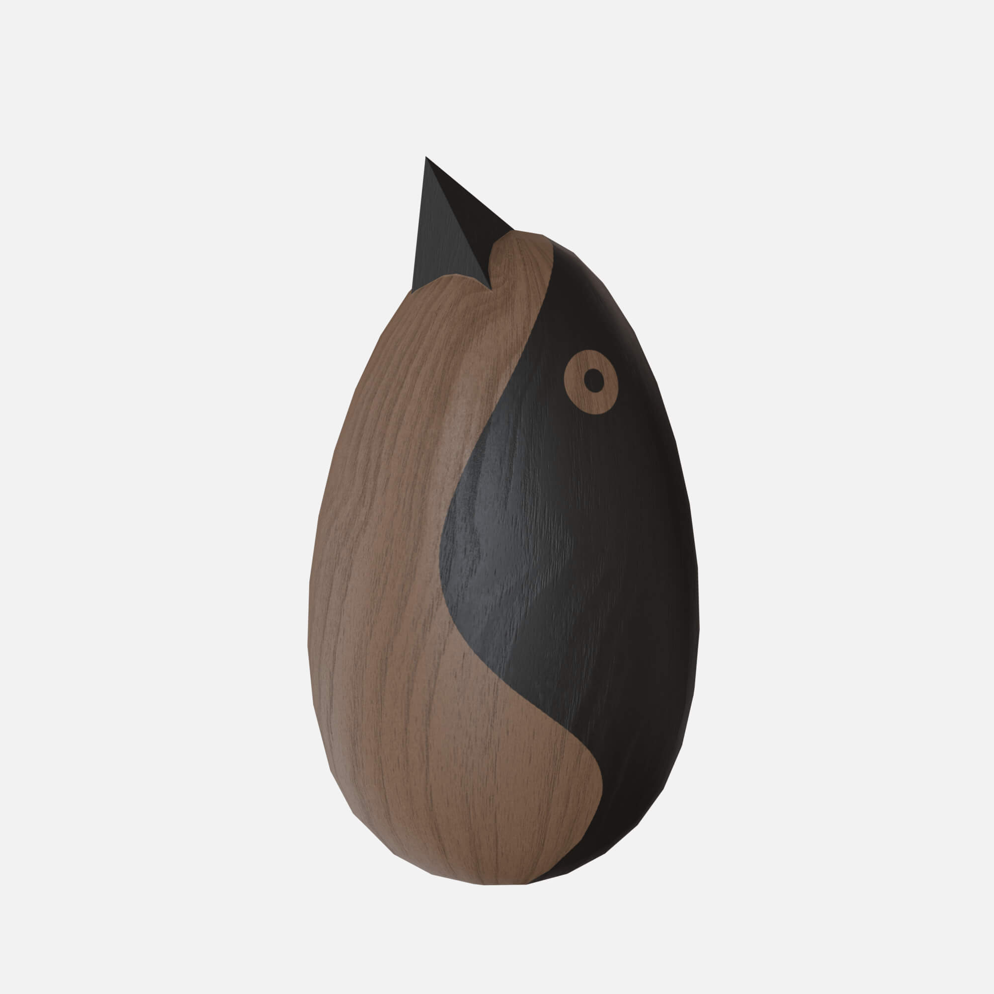 Wood Round Bird - 3D Model by Simple3D