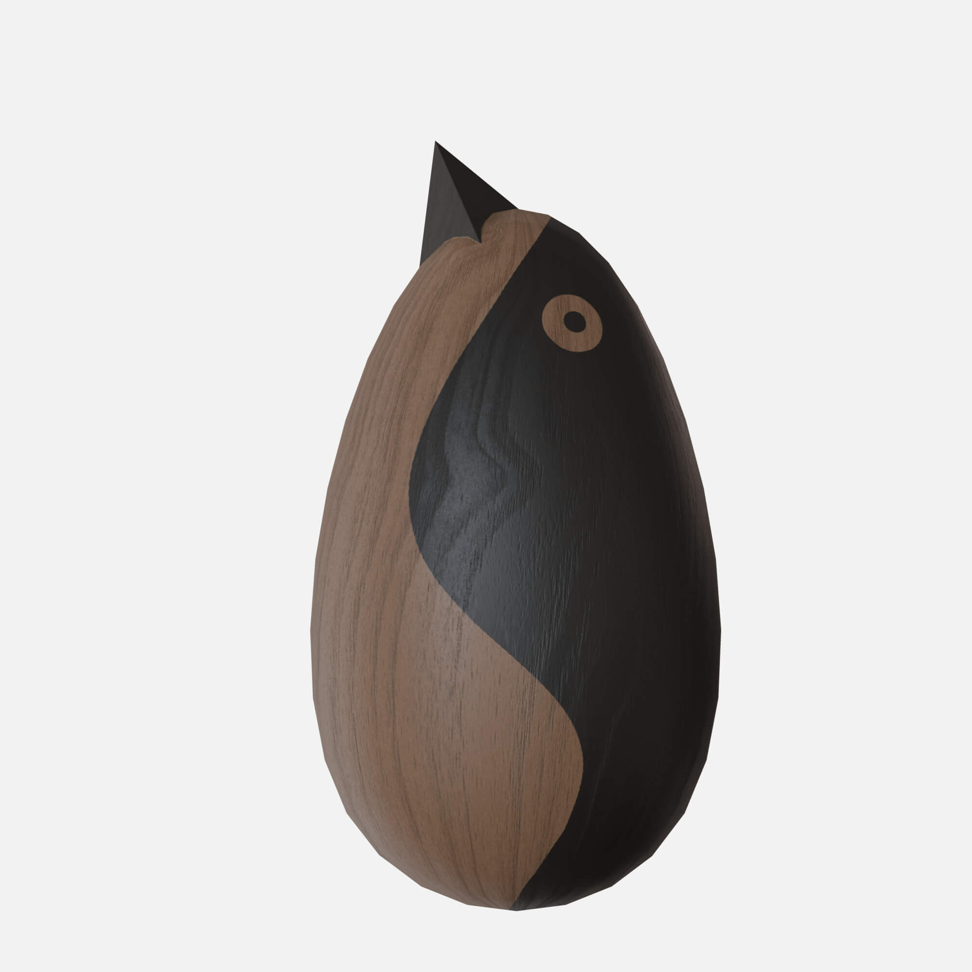 Wood Round Bird - 3D Model by Simple3D