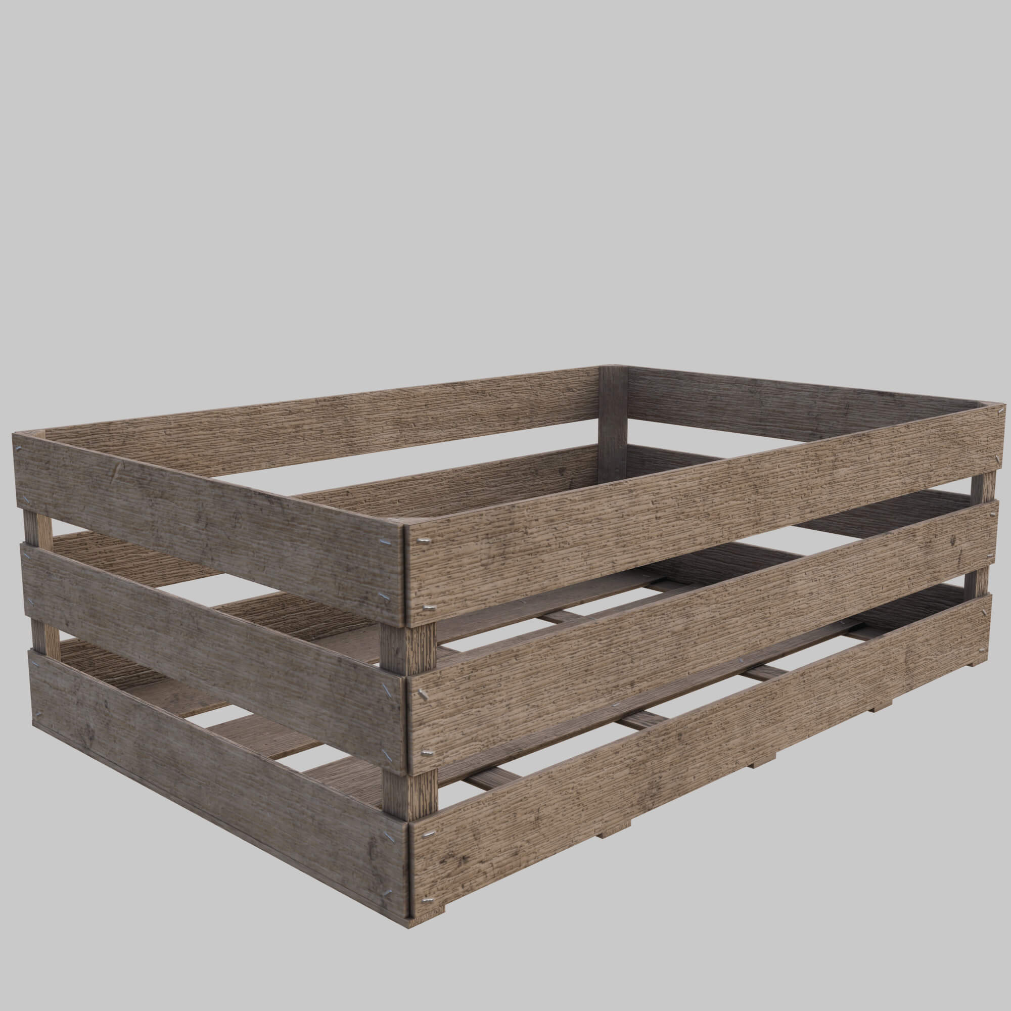 Wooden Box - 3D Model by Simple3D