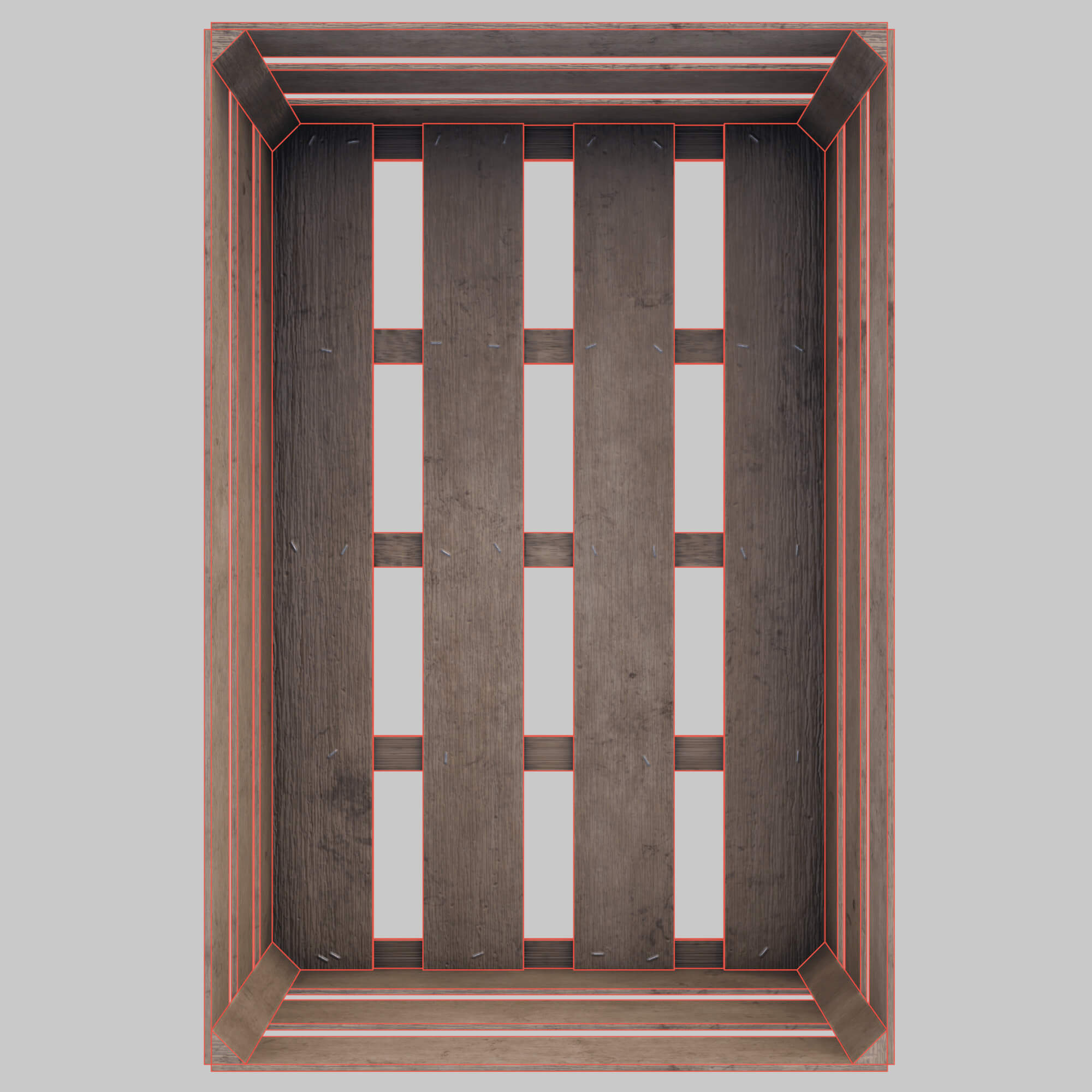 Wooden Box - 3D Model by Simple3D