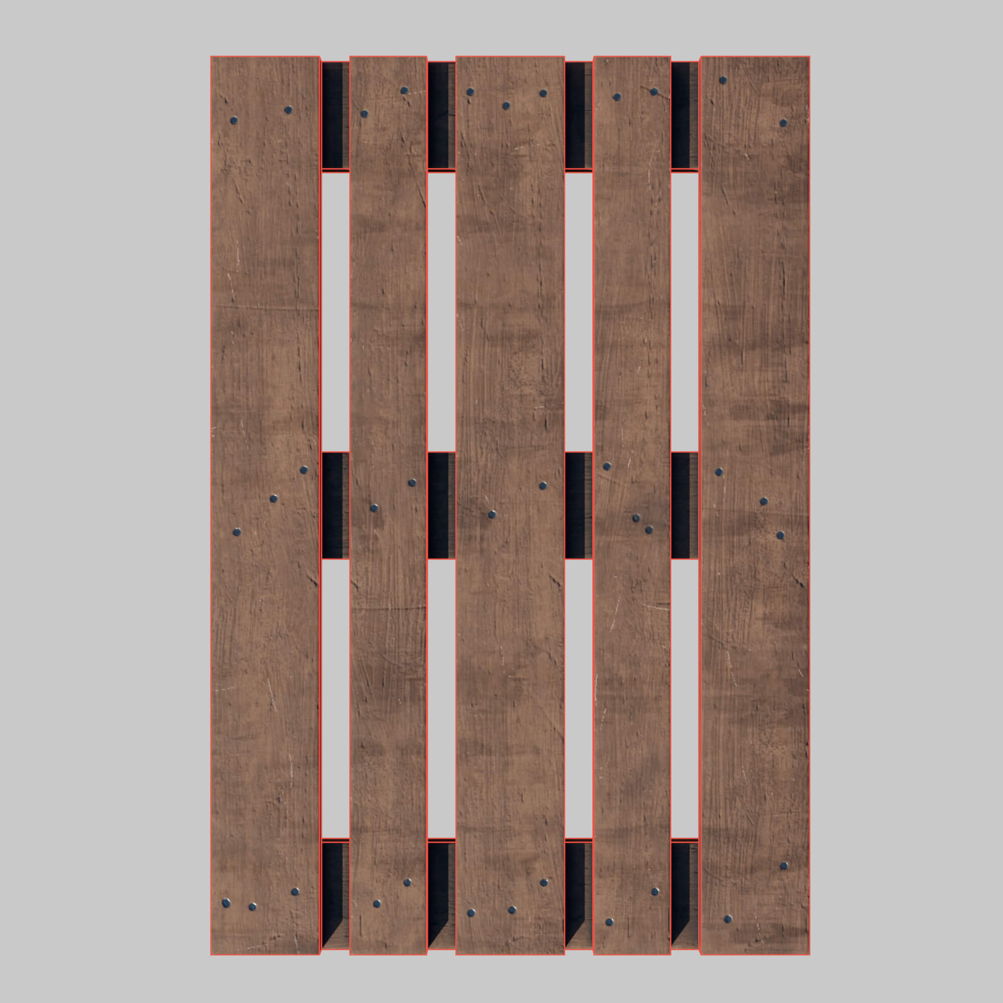 Wooden Pallet - 3D Model by Simple3D