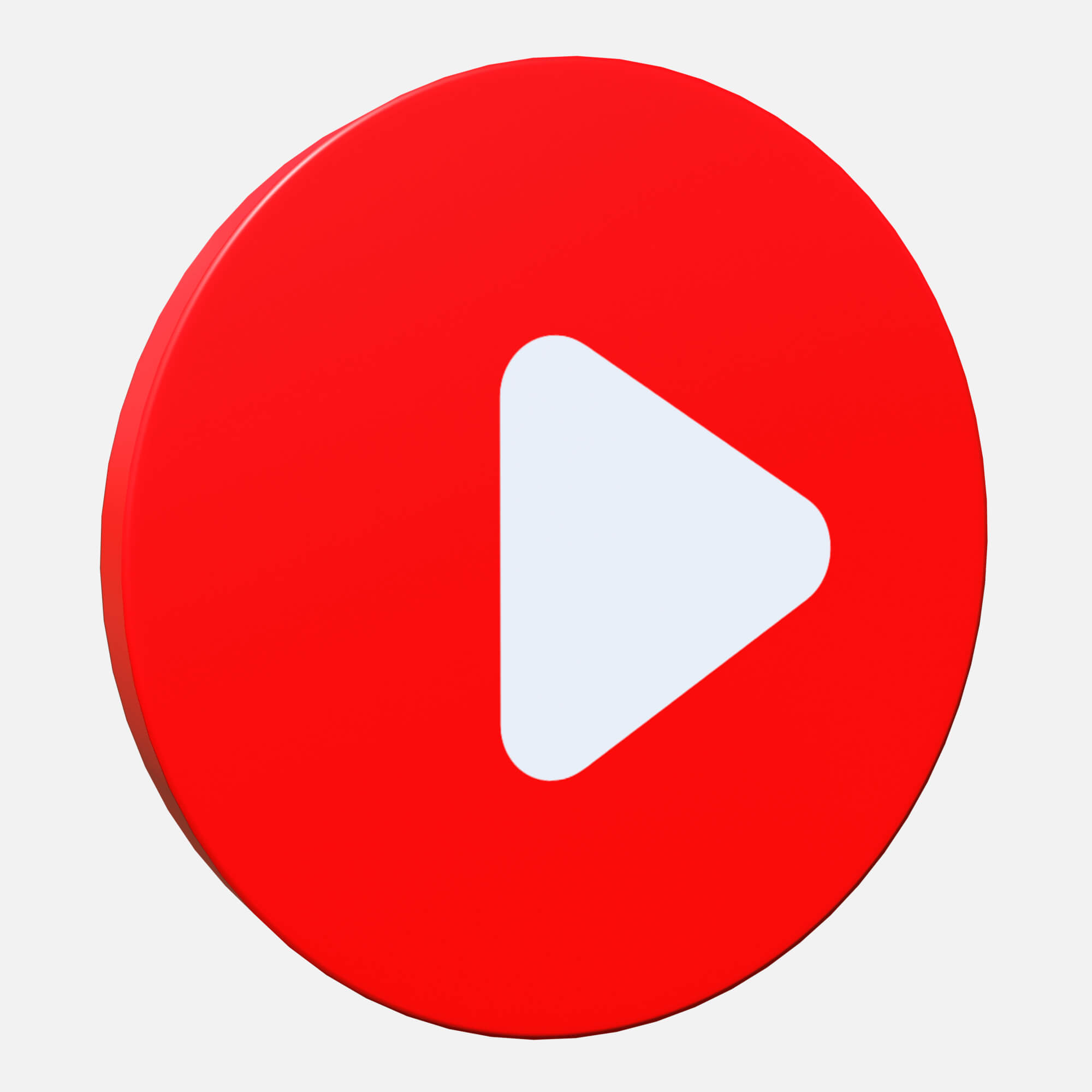 YouTube Logo Circle - 3D Model by Simple3D