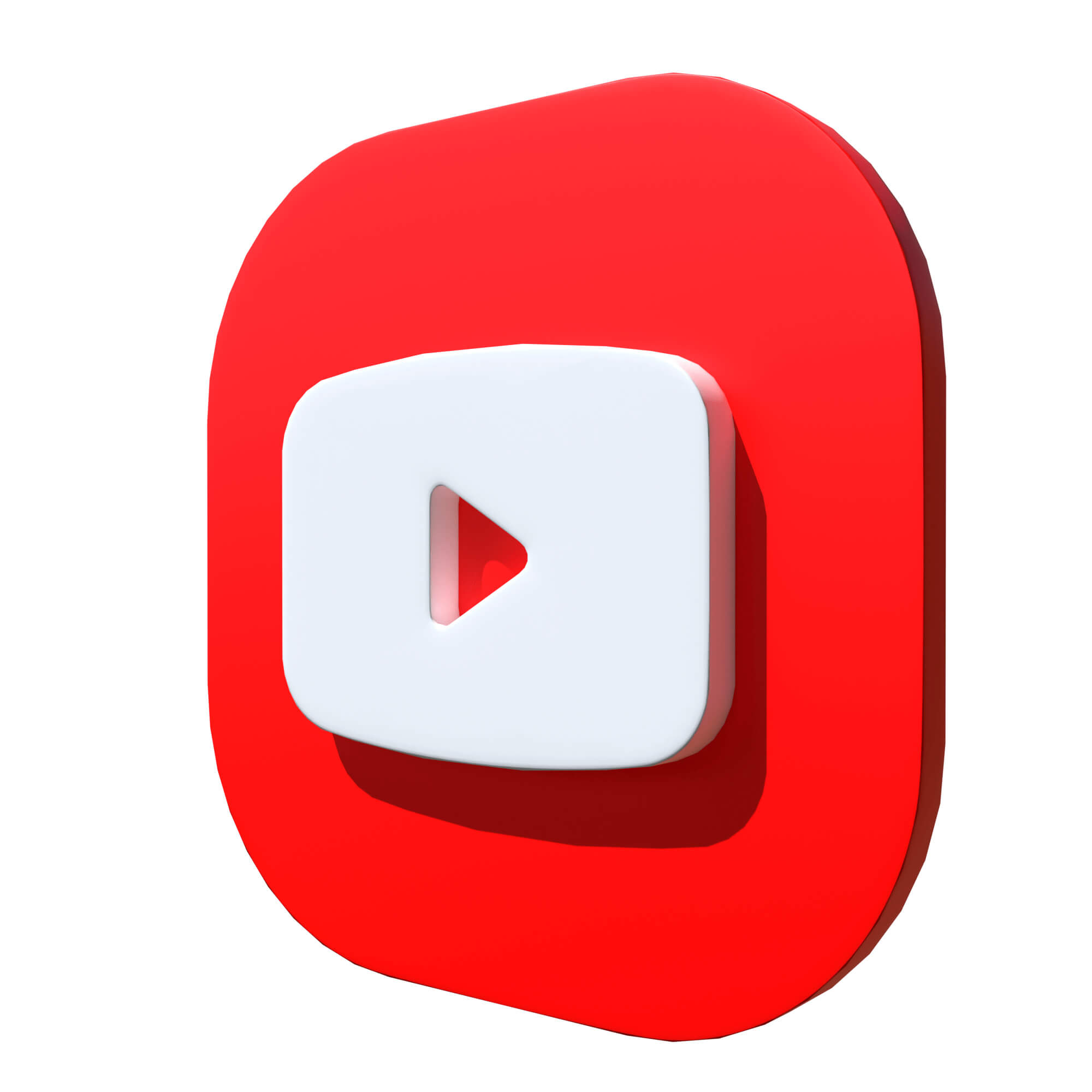 YouTube Logo Square Rounded 2 - 3D Model by Simple3D