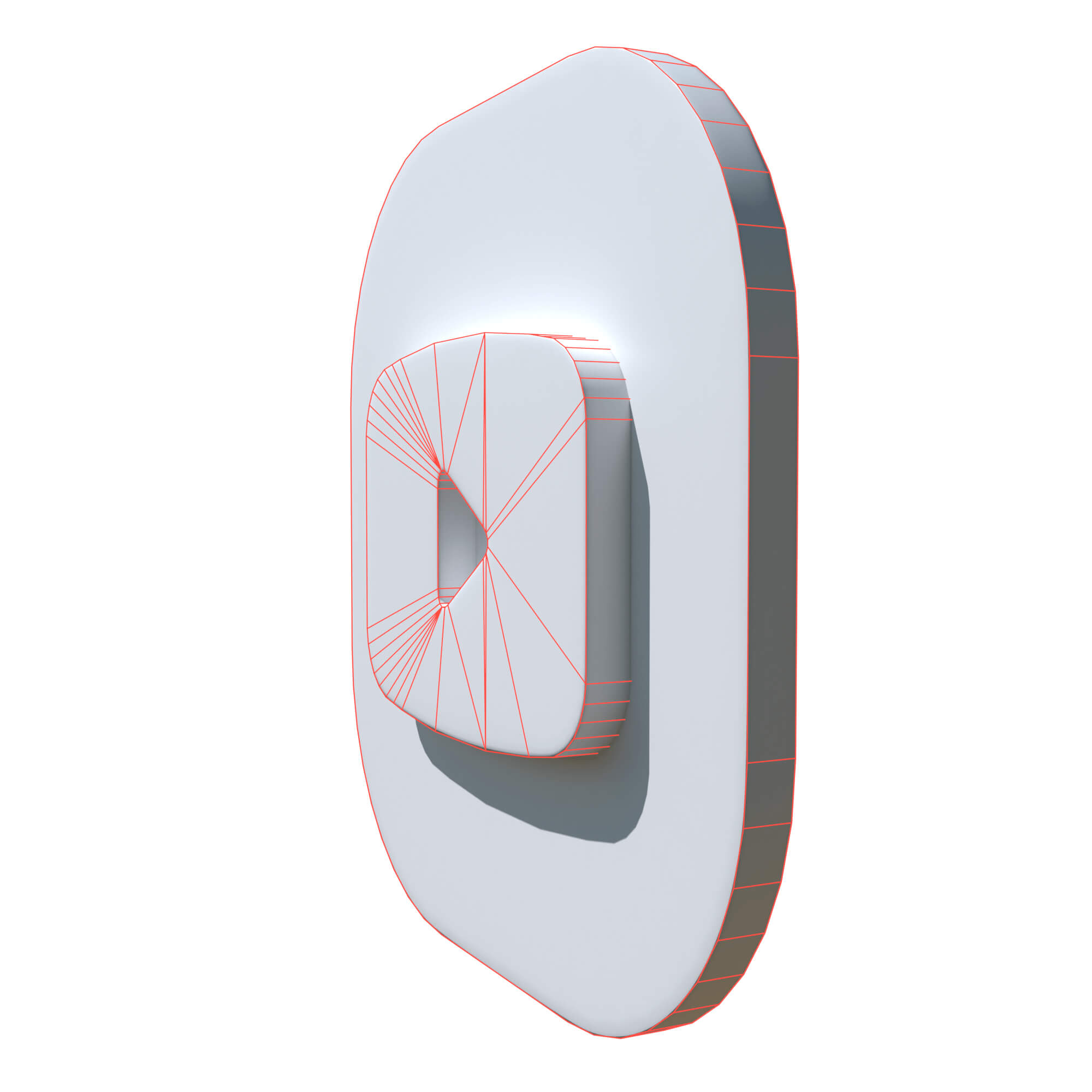 YouTube Logo Square Rounded 2 - 3D Model by Simple3D