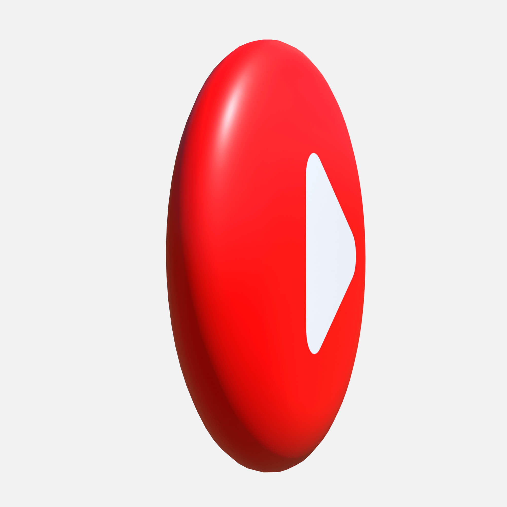 YouTube Logo Tablet - 3D Model by Simple3D