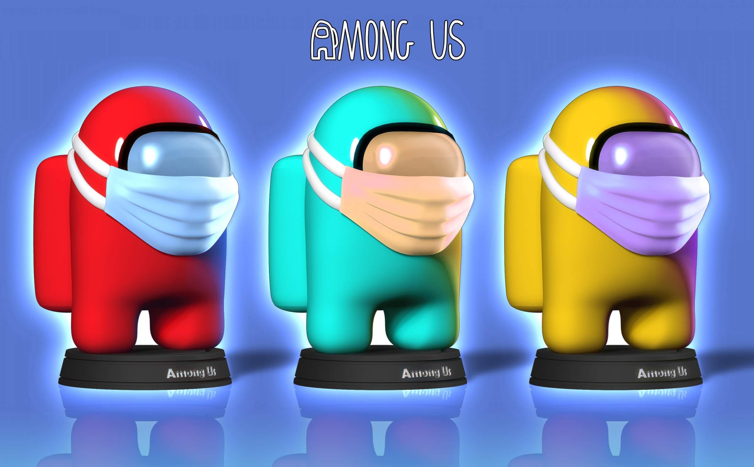 12 Among Us 3D Print PNG Abi