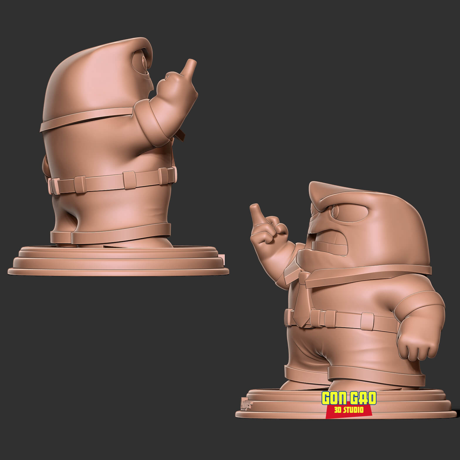 Anger - Inside Out 2 Fanart 3D Model by Sinh Nguyen
