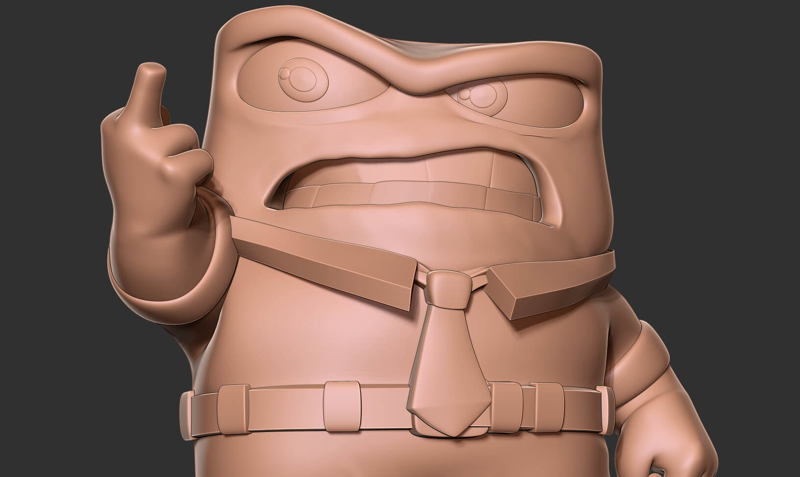 Anger - Inside Out 2 Fanart 3D Model by Sinh Nguyen