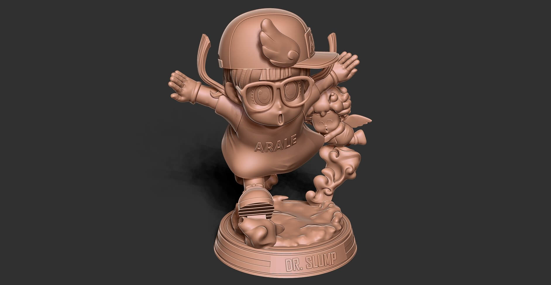 Arale and Gatchan - 3D Model by Sinh Nguyen