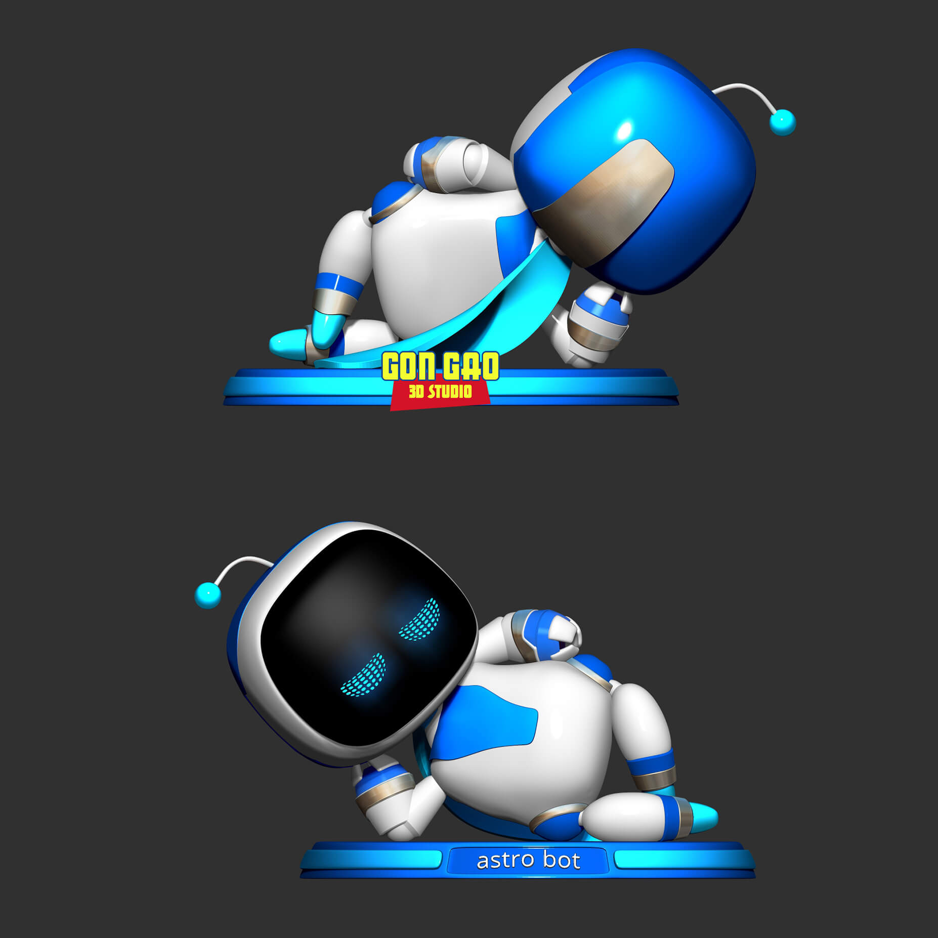 Astro Bot Fanart - 3D Model by Sinh Nguyen