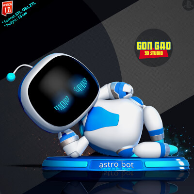 Astro Bot Fanart - 3D Model by Sinh Nguyen