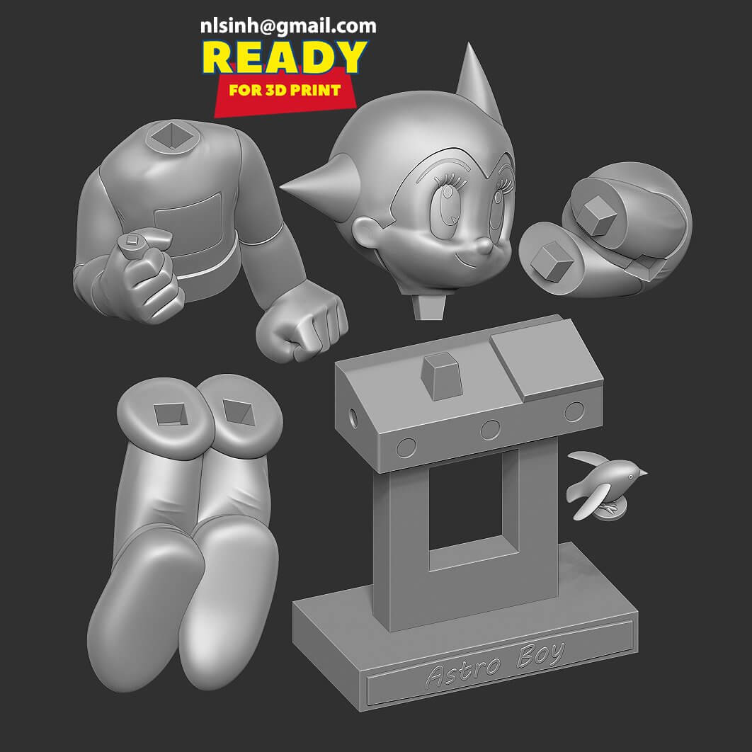 Astro Boy Fanart - 3D Model by Sinh Nguyen