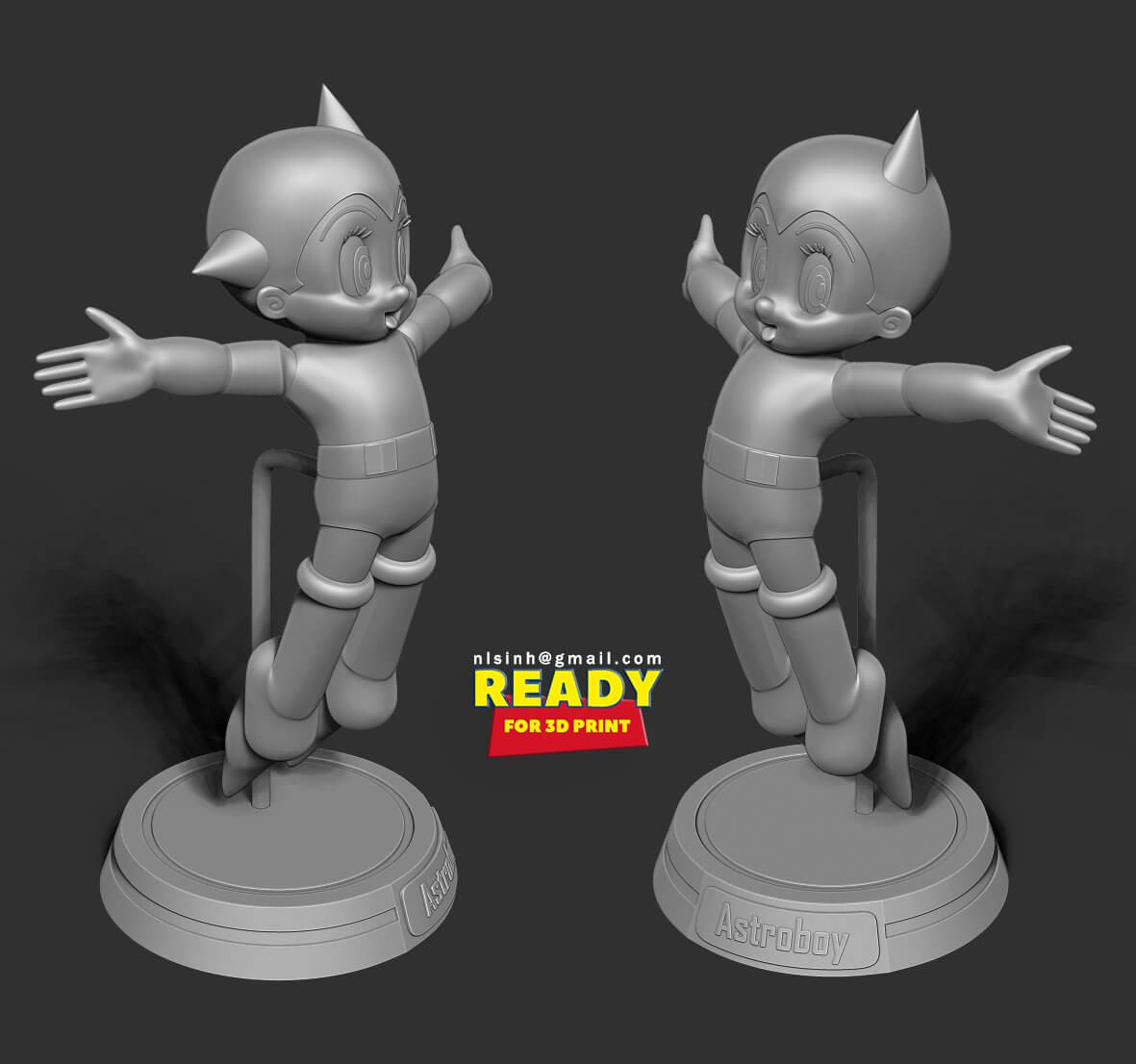 Astro Boy Want To Hug The World - 3D Model by Sinh Nguyen