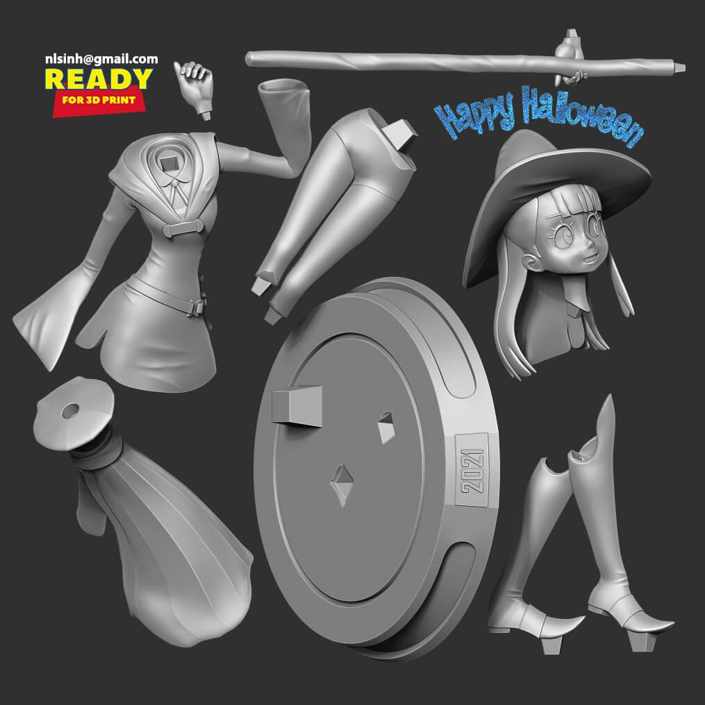 Atsuko Kagari - Akko 3D Model by Sinh Nguyen