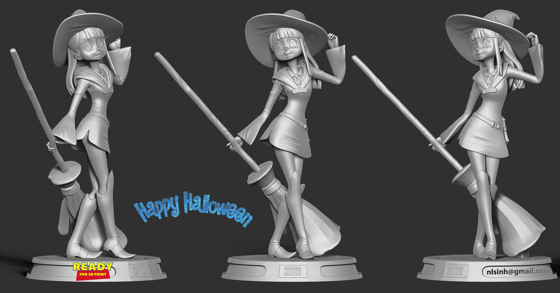 Atsuko Kagari - Akko 3D Model by Sinh Nguyen