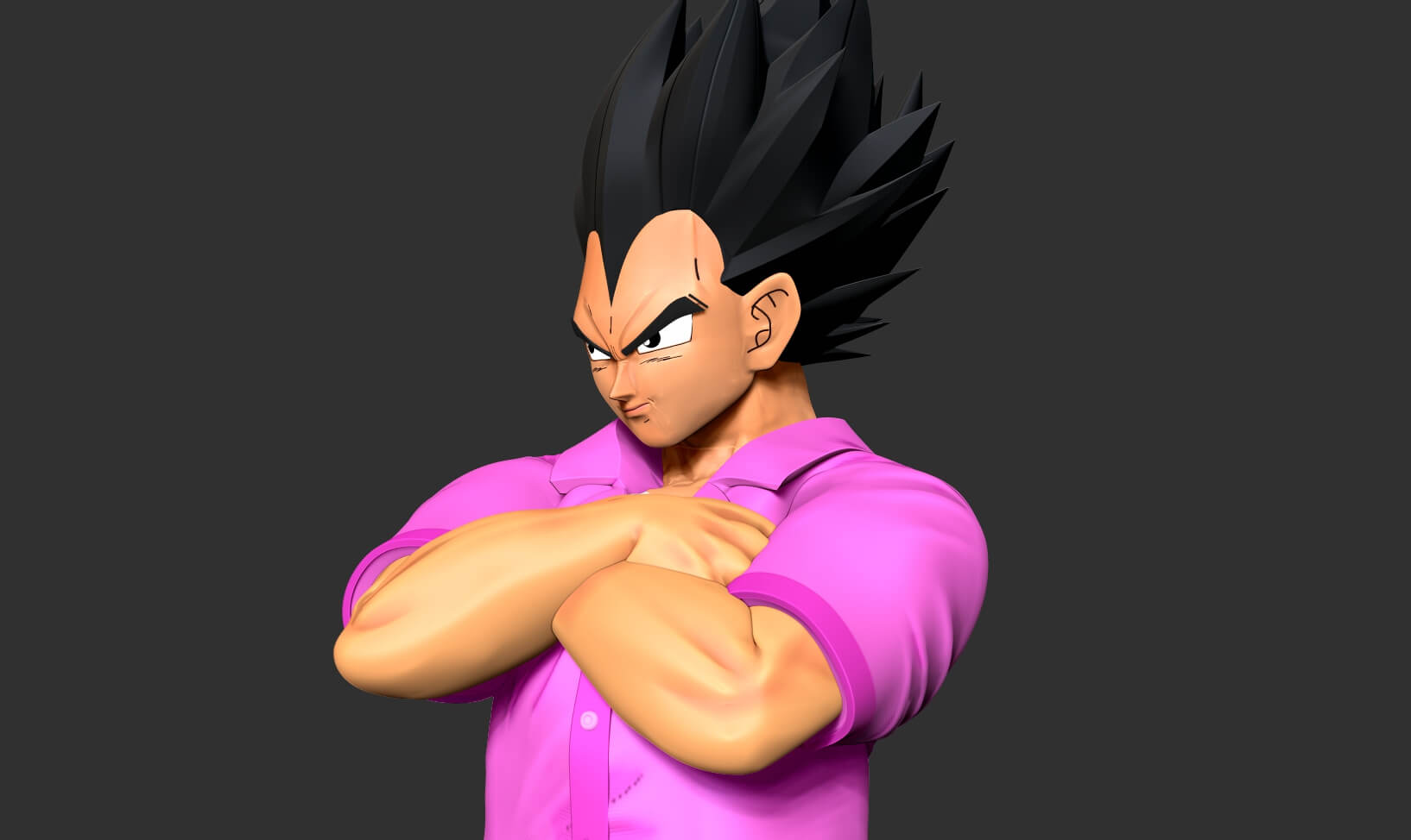 Badman Vegeta - Dragon Ball Fanart 3D Print Model by Sinh Nguyen