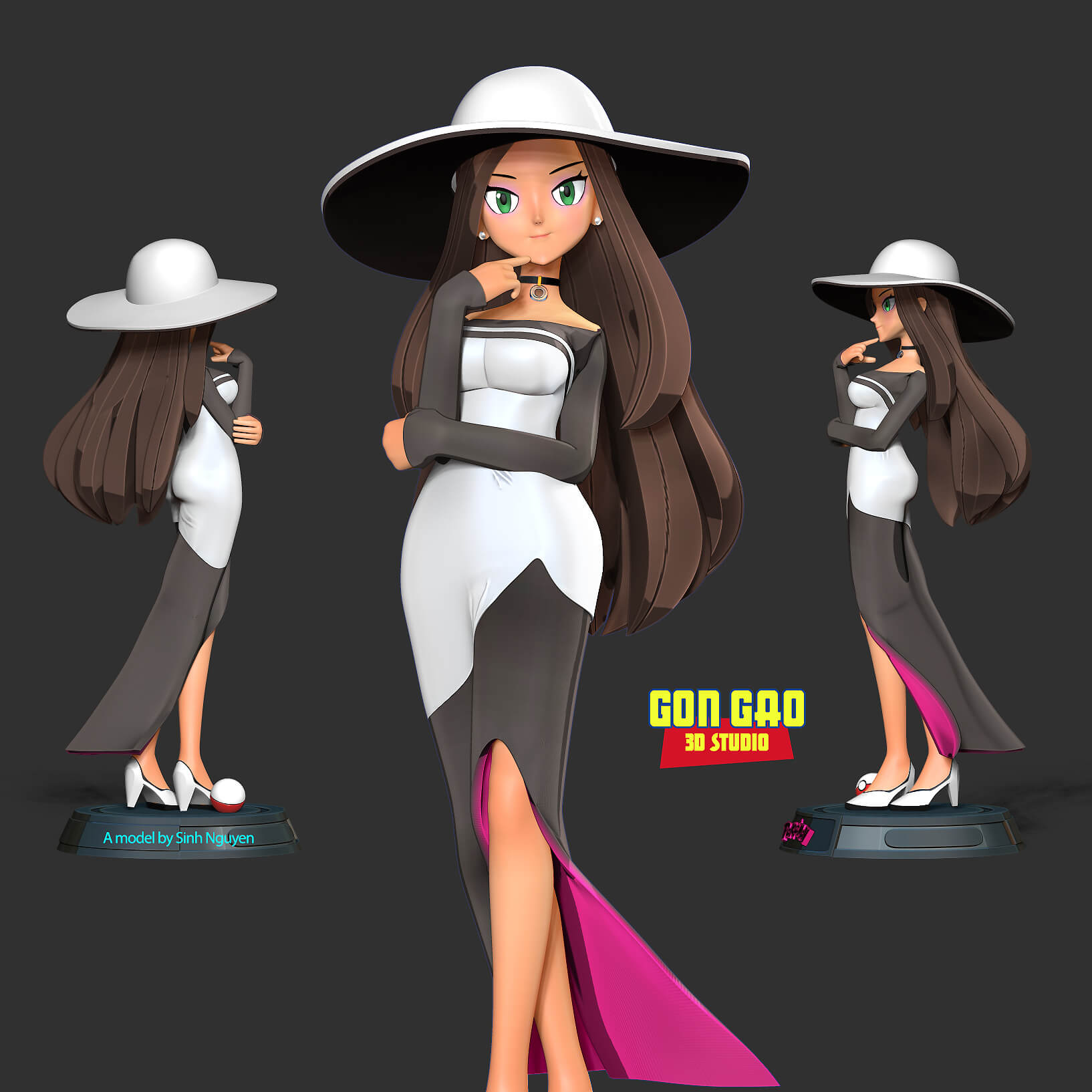 Beauty - Pokemon Masters 3D Model by Sinh Nguyen