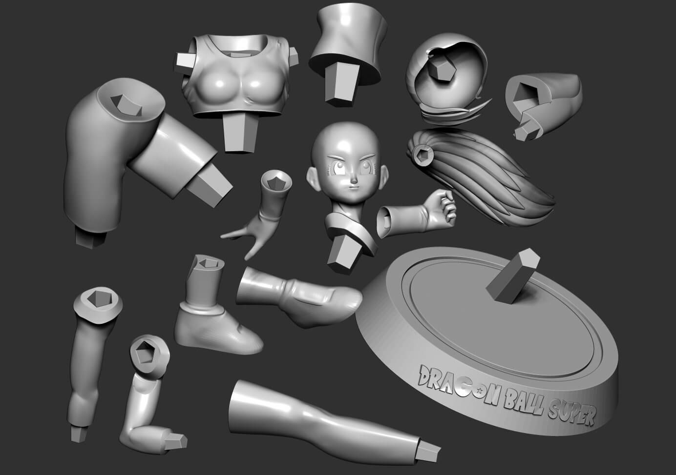 Bulla - Dragon Ball Super 3D Model by Sinh Nguyen