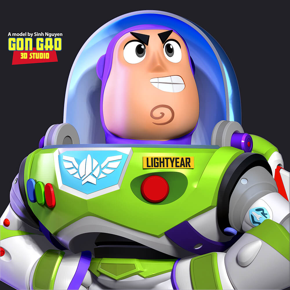 Buzz Lightyear Returns - 3D Model by Sinh Nguyen