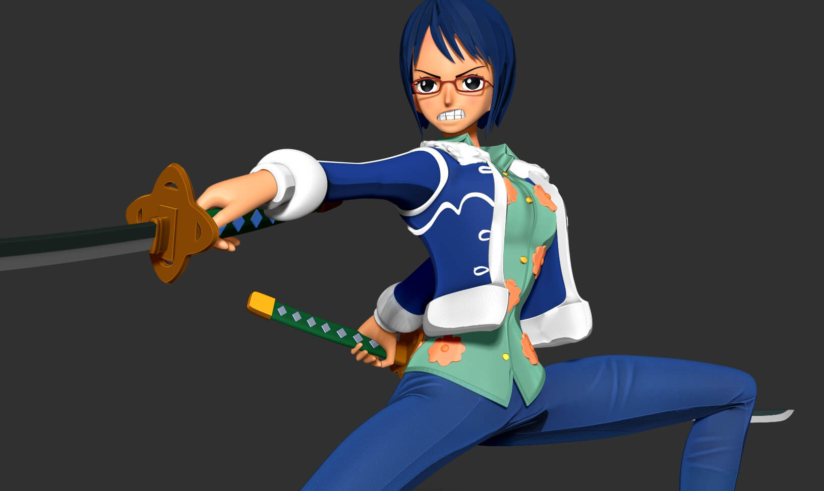 Captain Tashigi - One Piece Fanart 3D Model by Sinh Nguyen