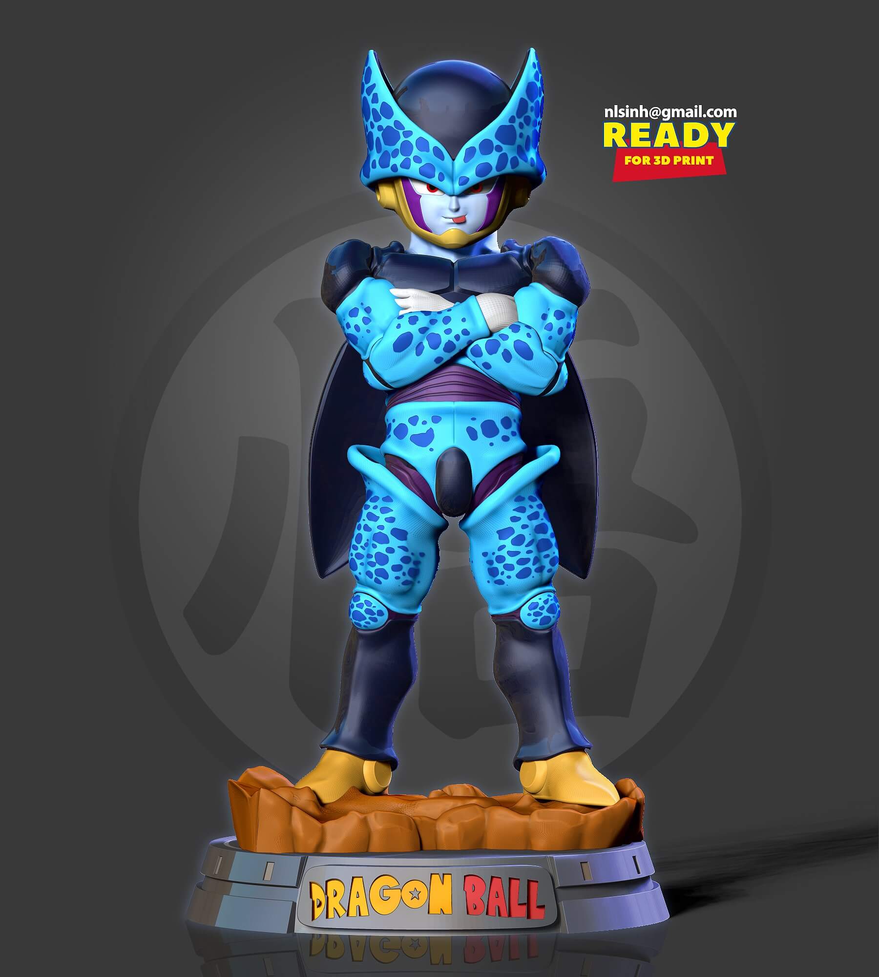 Cell JR - Dragon Ball Fanart 3D Model by Sinh Nguyen