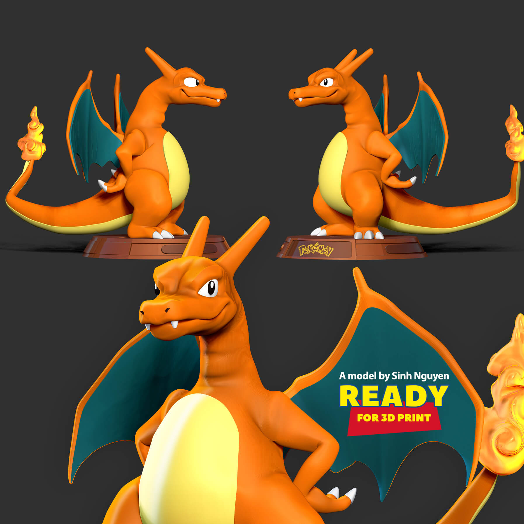 Charizard - Pokemon Unite 3D Model by Sinh Nguyen