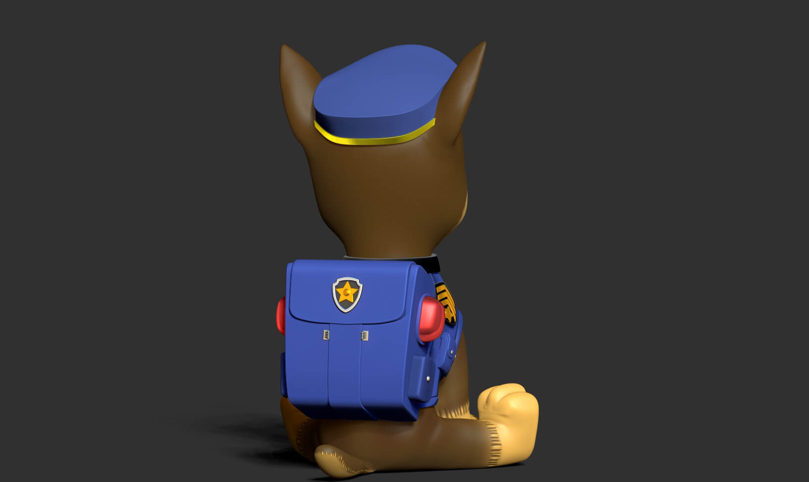 Chase - Paw Patrol Fanart 3D Print Model by Sinh Nguyen
