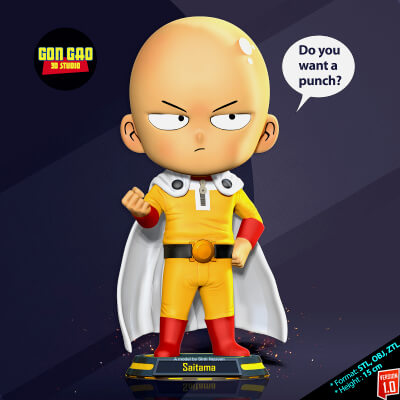 Chibi Saitama - 3D Model by Sinh Nguyen