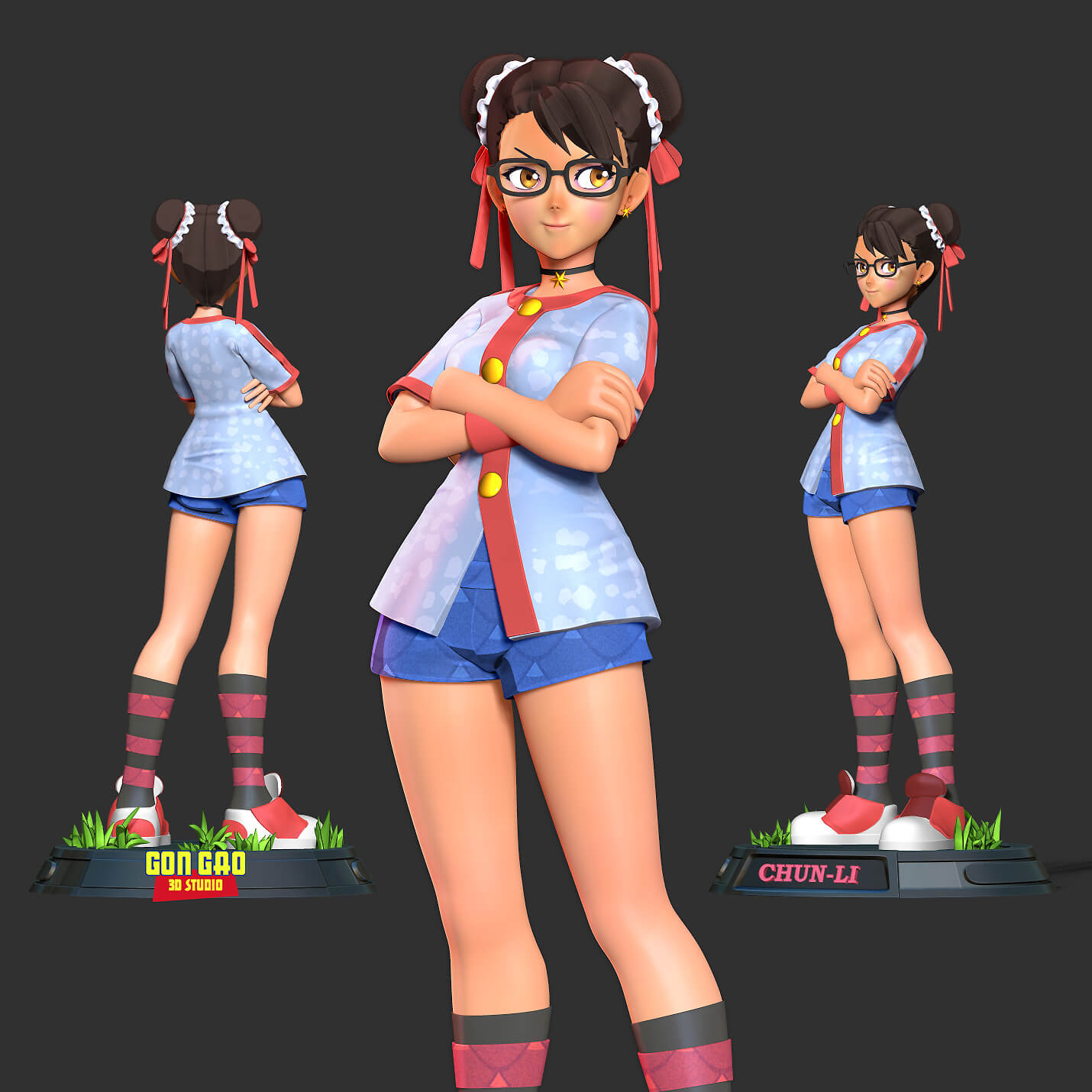 Chun-Li - Ready To Fight 3D Model by Sinh Nguyen