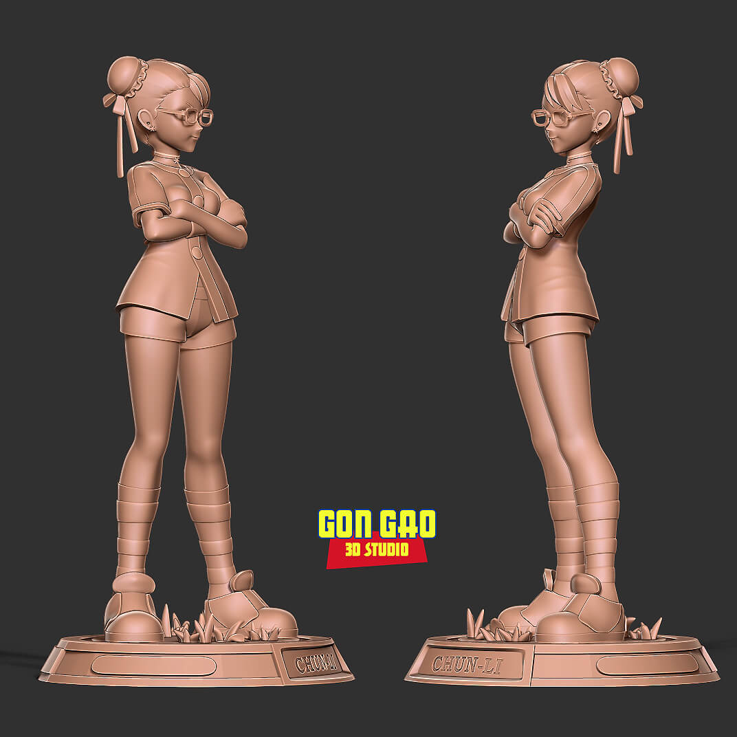 Chun-Li - Ready To Fight 3D Model by Sinh Nguyen