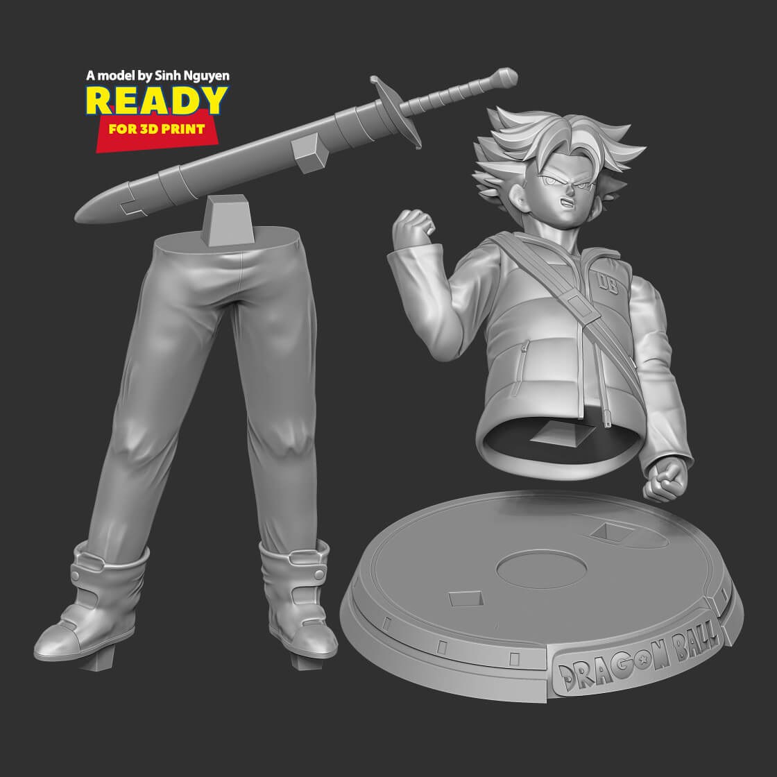 Come on Baby - Trunks 3D Print Model by Sinh Nguyen