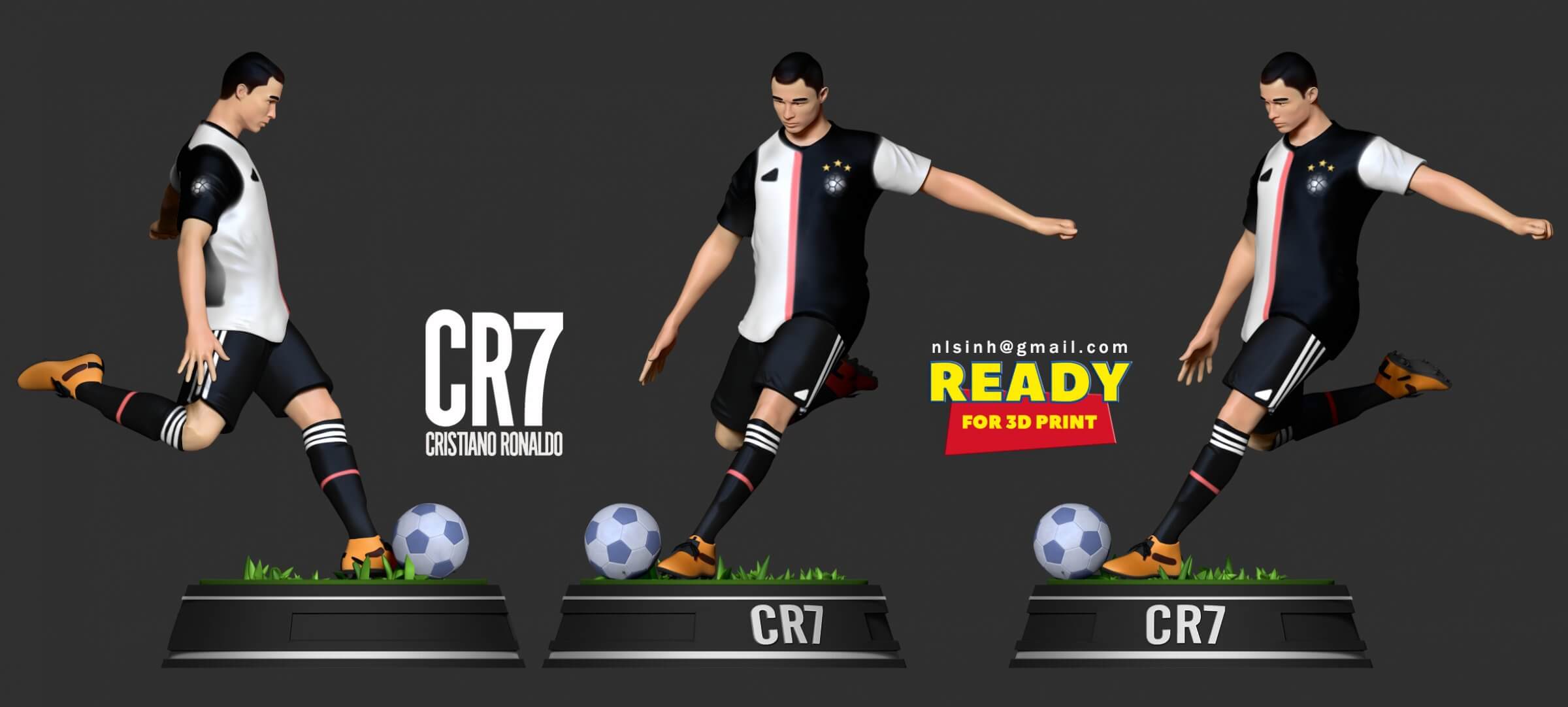 Cristiano Ronaldo - CR7 3D Model by Sinh Nguyen