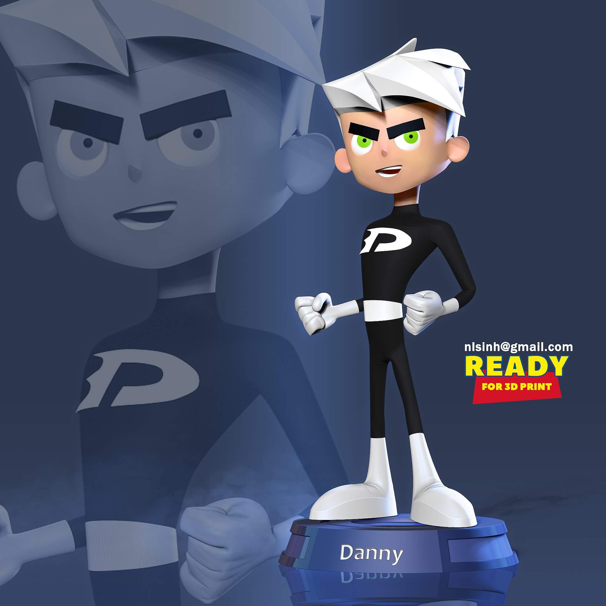 Danny Phantom Fanart - 3D Model by Sinh Nguyen