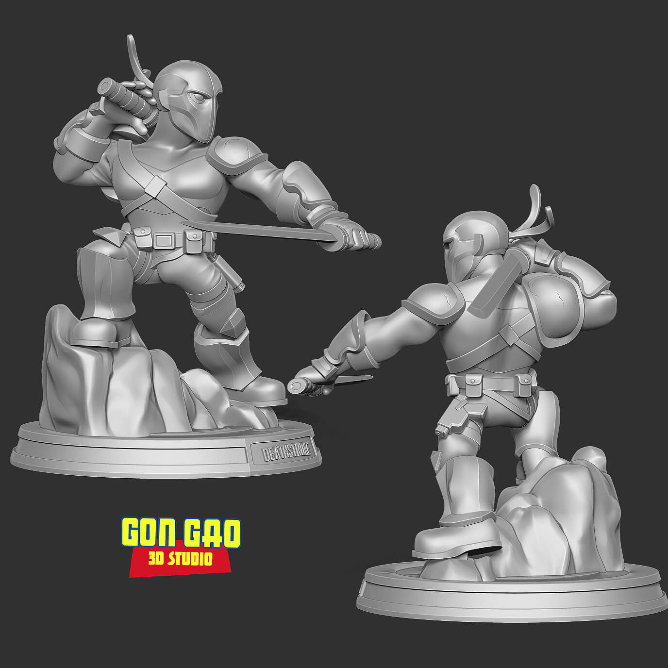 DeathStroke Fanart - 3D Print Model by Sinh Nguyen